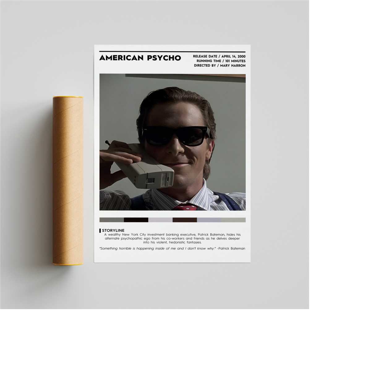 American Psycho Movie Poster / Cult Movie Posters | Inspire Uplift