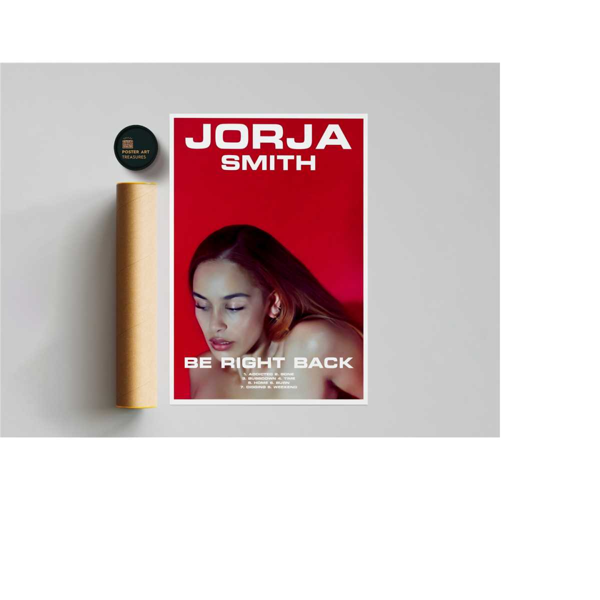 Jorja Smith - Be Right Back Album Poster | Inspire Uplift