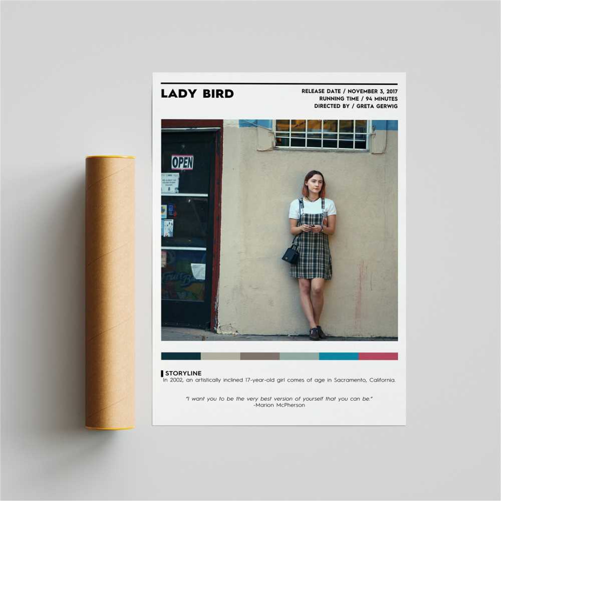 Lady Bird Movie Poster / Cult Movie Posters | Inspire Uplift