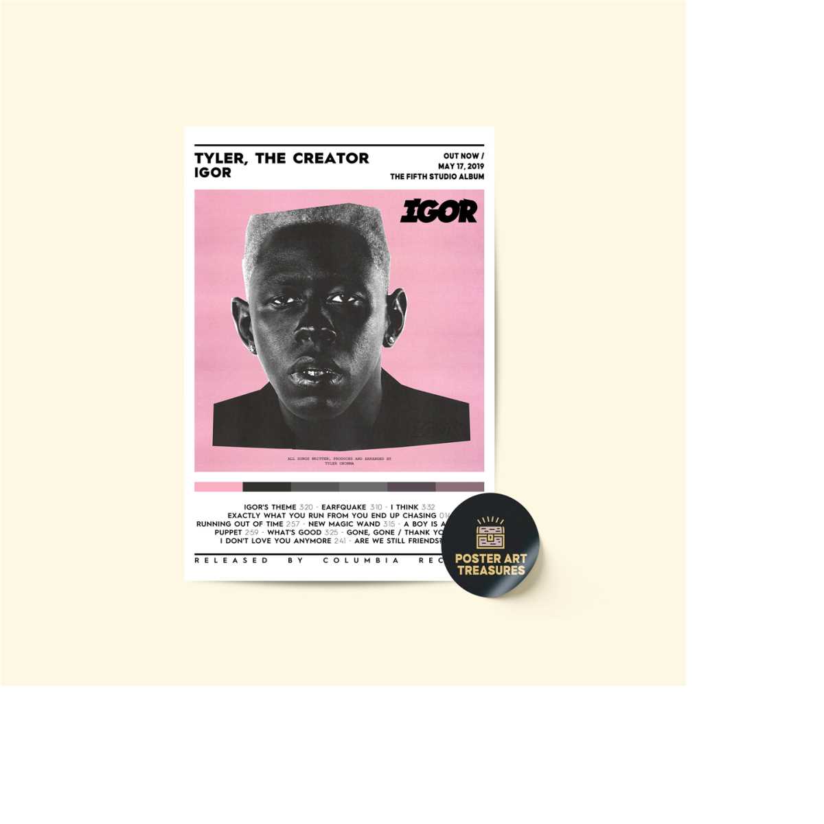Tyler The Creator - Igor Album Cover Poster | Inspire Uplift