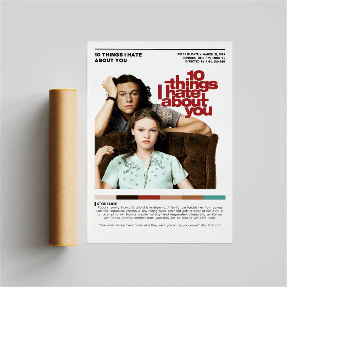 10 Things I Hate About You Movie Poster | Inspire Uplift