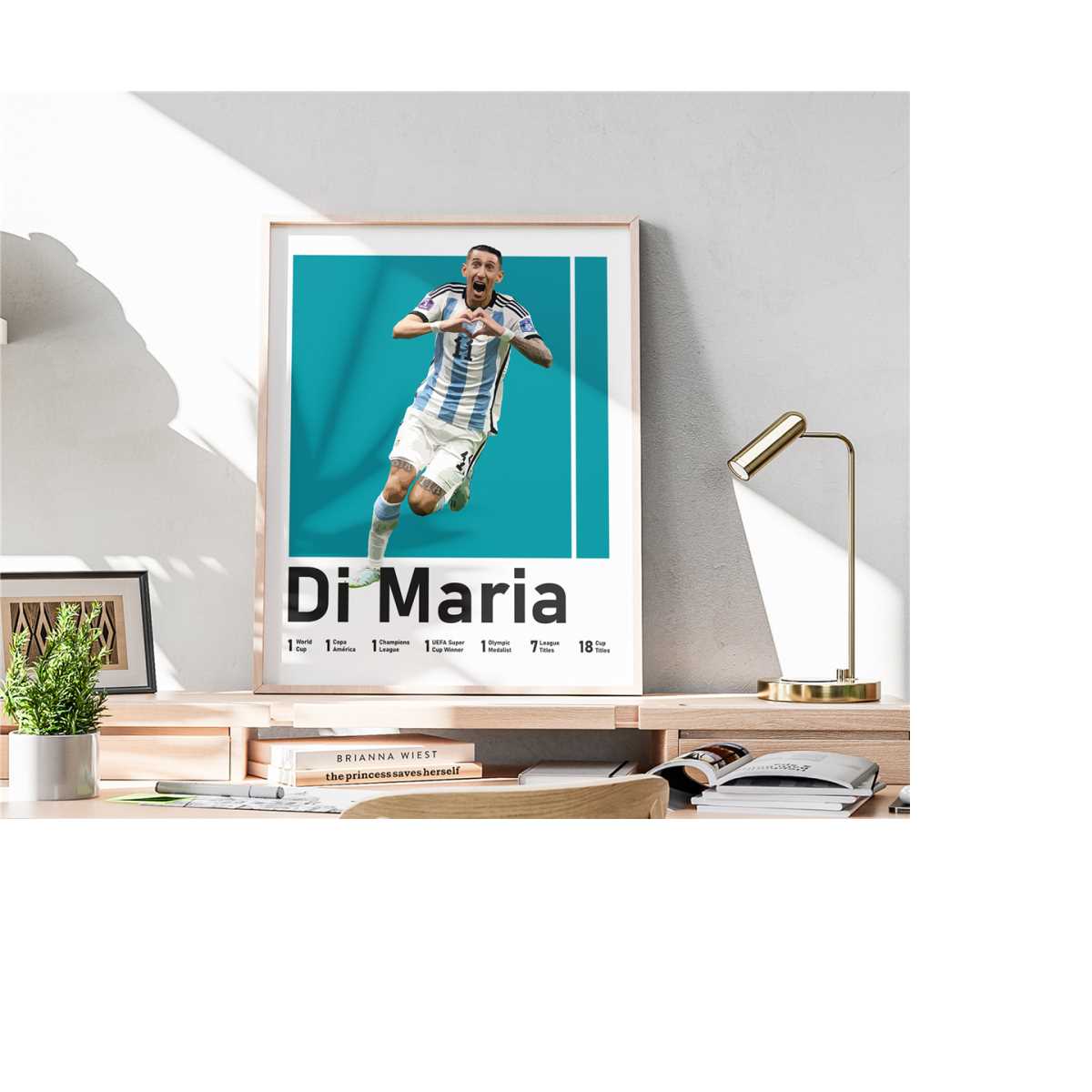 Printable Angel Di Maria Poster, 2023-2024 Season, Soccer | Inspire Uplift