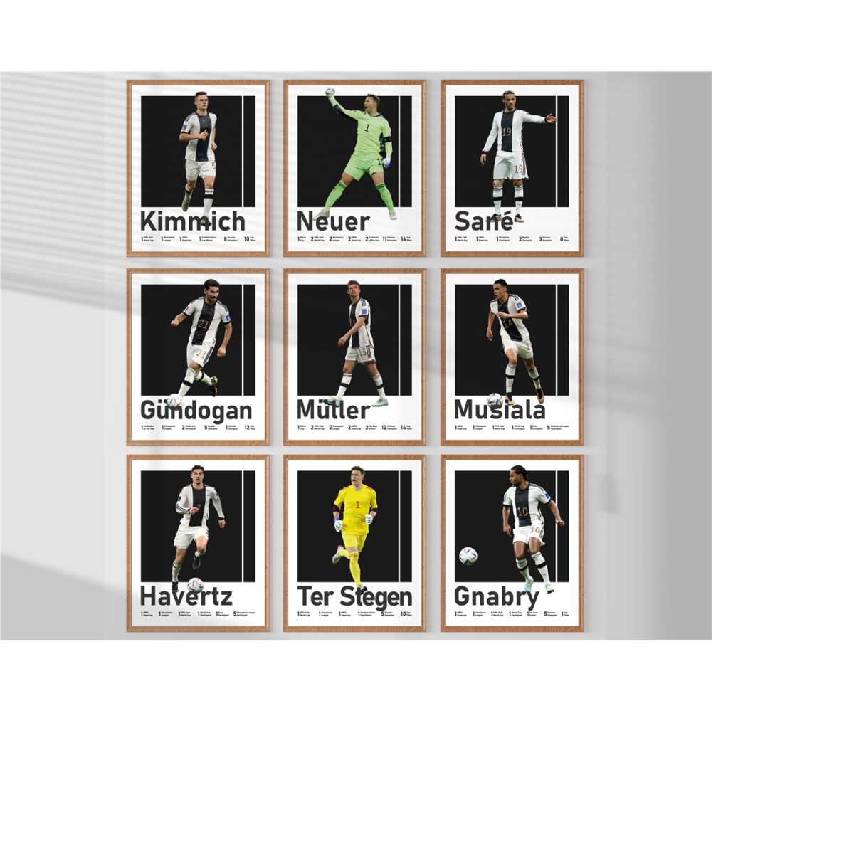 Printable 9 German National Footballers Poster Bundle, Neuer - Inspire ...