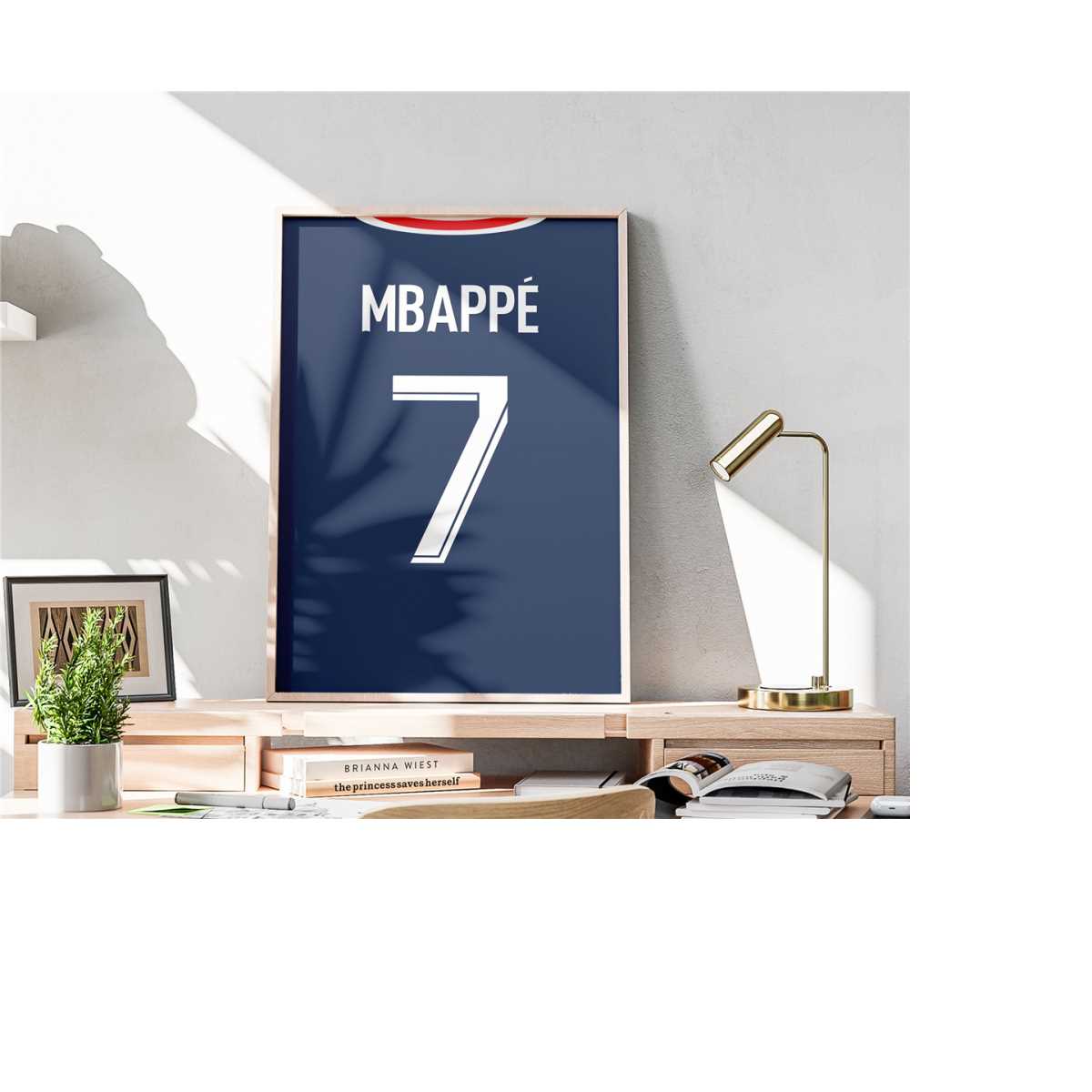 Printable Kylian Mbappe Jersey Wall Decoration, 3 Ratio | Inspire Uplift
