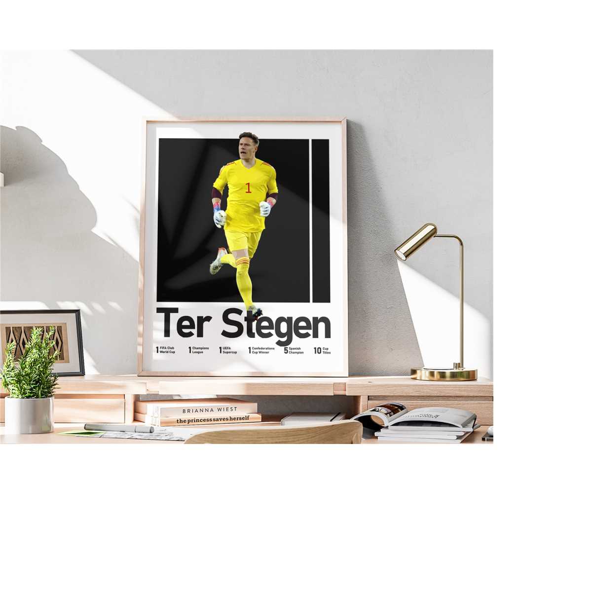 Printable Ter Stegen Poster, German Goalkeeper, ter Stegen - Inspire Uplift