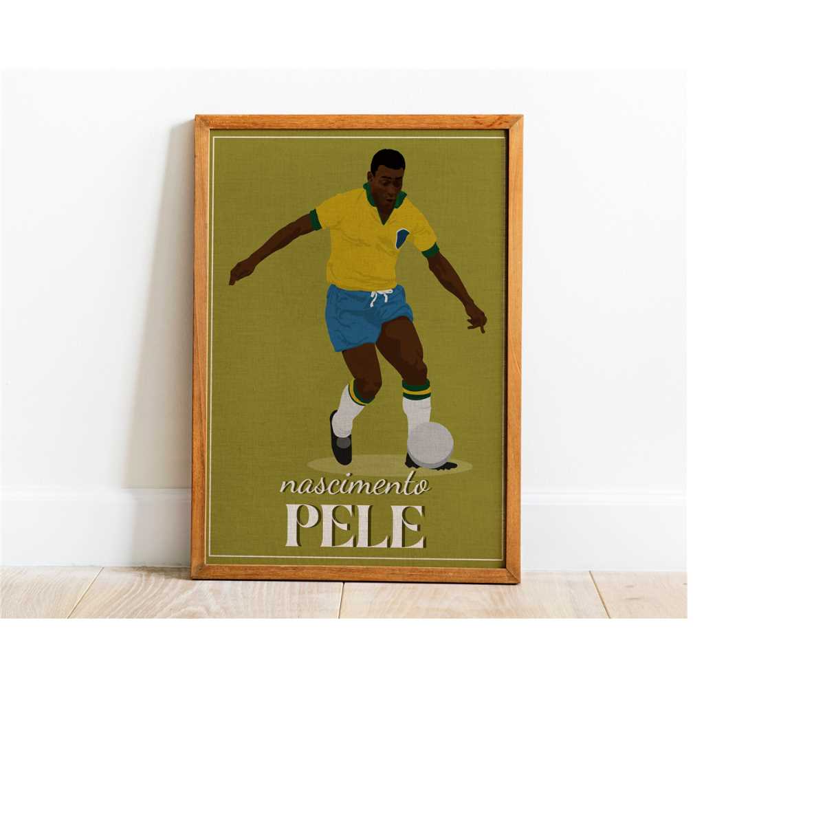 Printable Pele Poster, Soccer Wall Art, ISO Ratio | Inspire Uplift