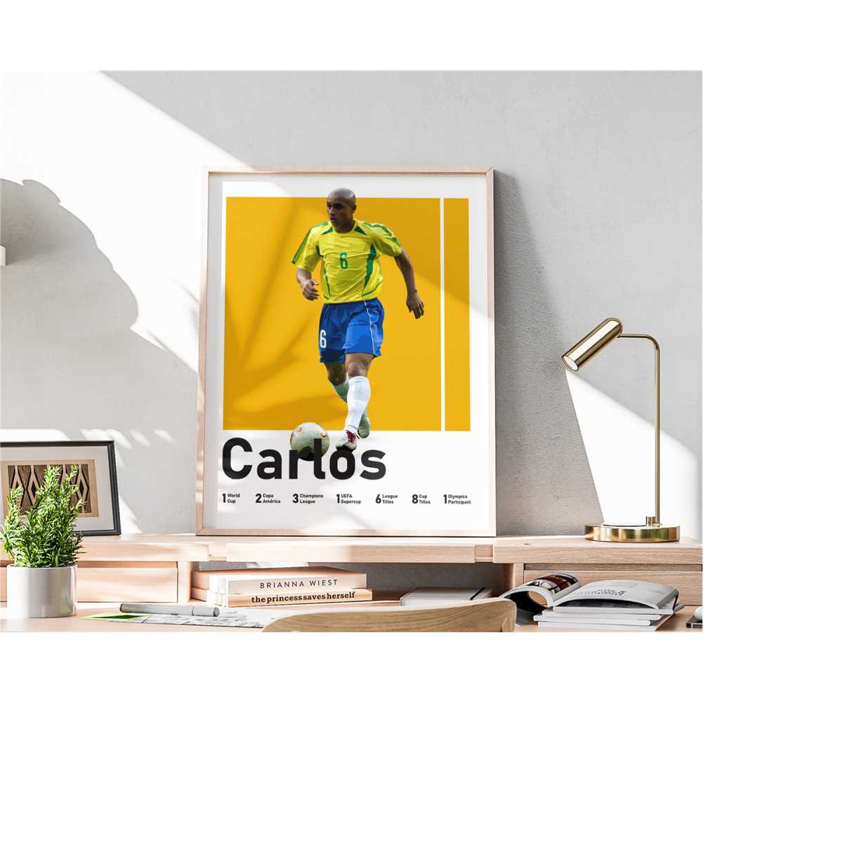 Printable Roberto Carlos Poster, Football Prints, Brazilian | Inspire ...