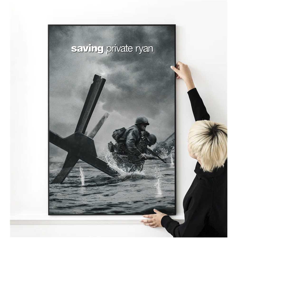 Saving Private Ryan Movie Poster High Quality Print | Inspire Uplift