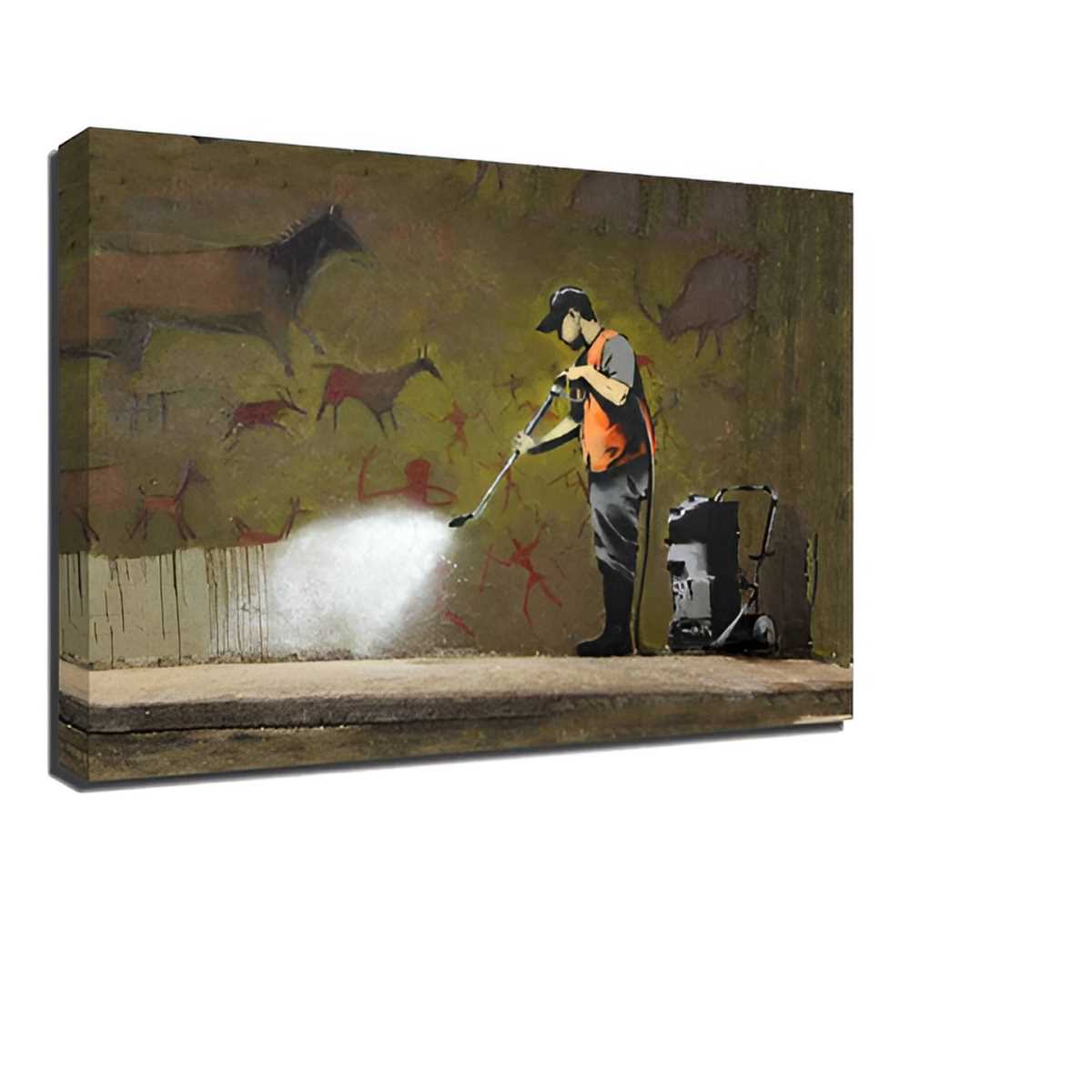 Banksy "Erasing History" Canvas Box Art, Banksy Home - Inspire Uplift