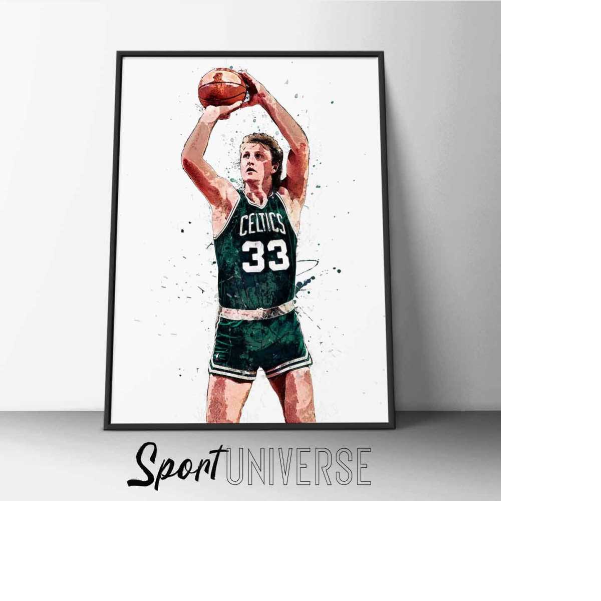 Larry Bird poster Larry Bird print Canvas print - Inspire Uplift