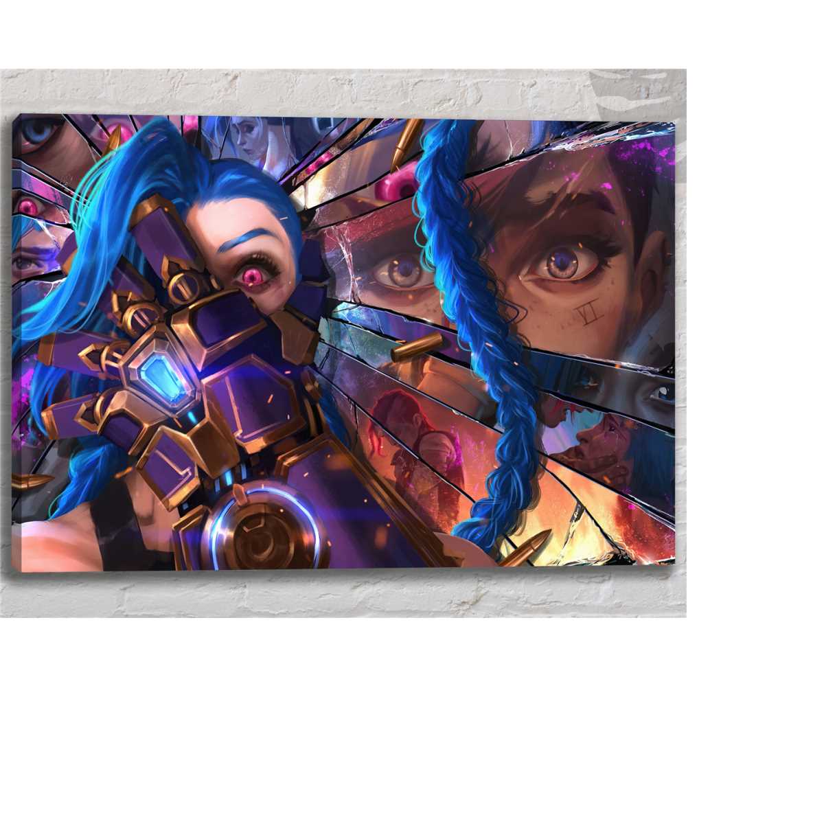 Arcane League of Legends Poster | Arcane Jinx | Inspire Uplift