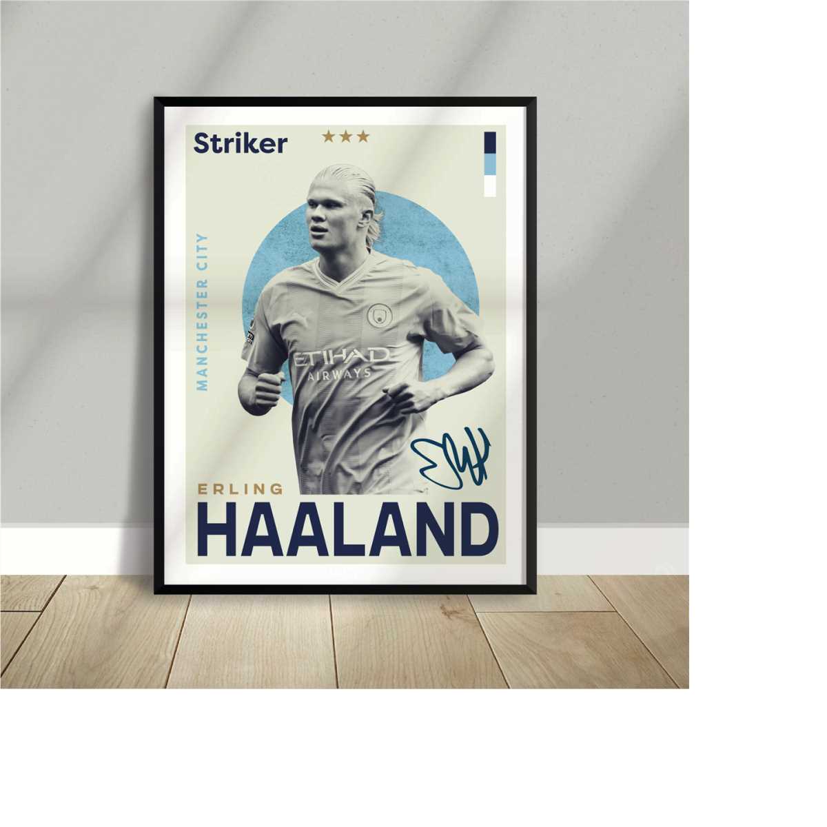 Erling Haaland Poster, Manchester City Poster, Football Post - Inspire ...