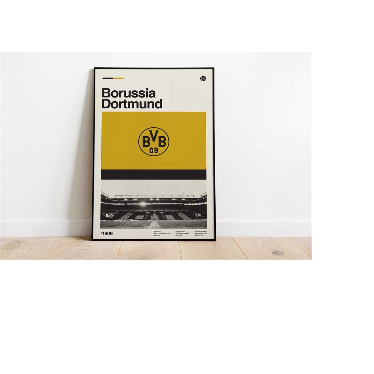 Borussia Dortmund Poster, Signal Iduna Park Stadium Poster - Inspire Uplift