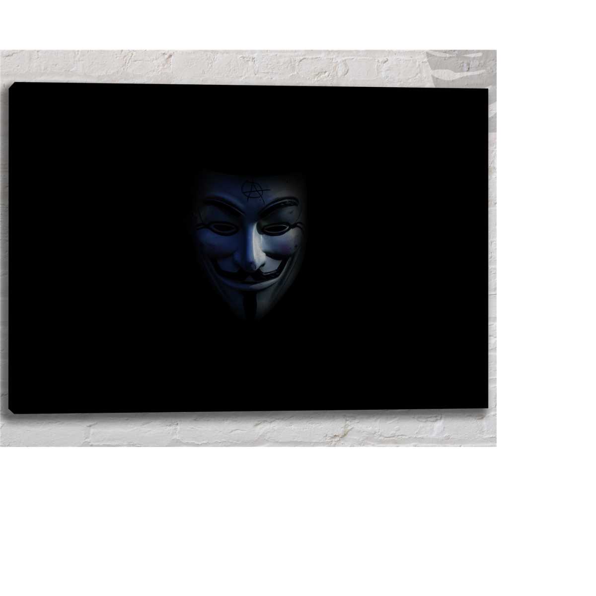 Anonymous Wall Art | Anonymous Hacker Poster Wall - Inspire Uplift