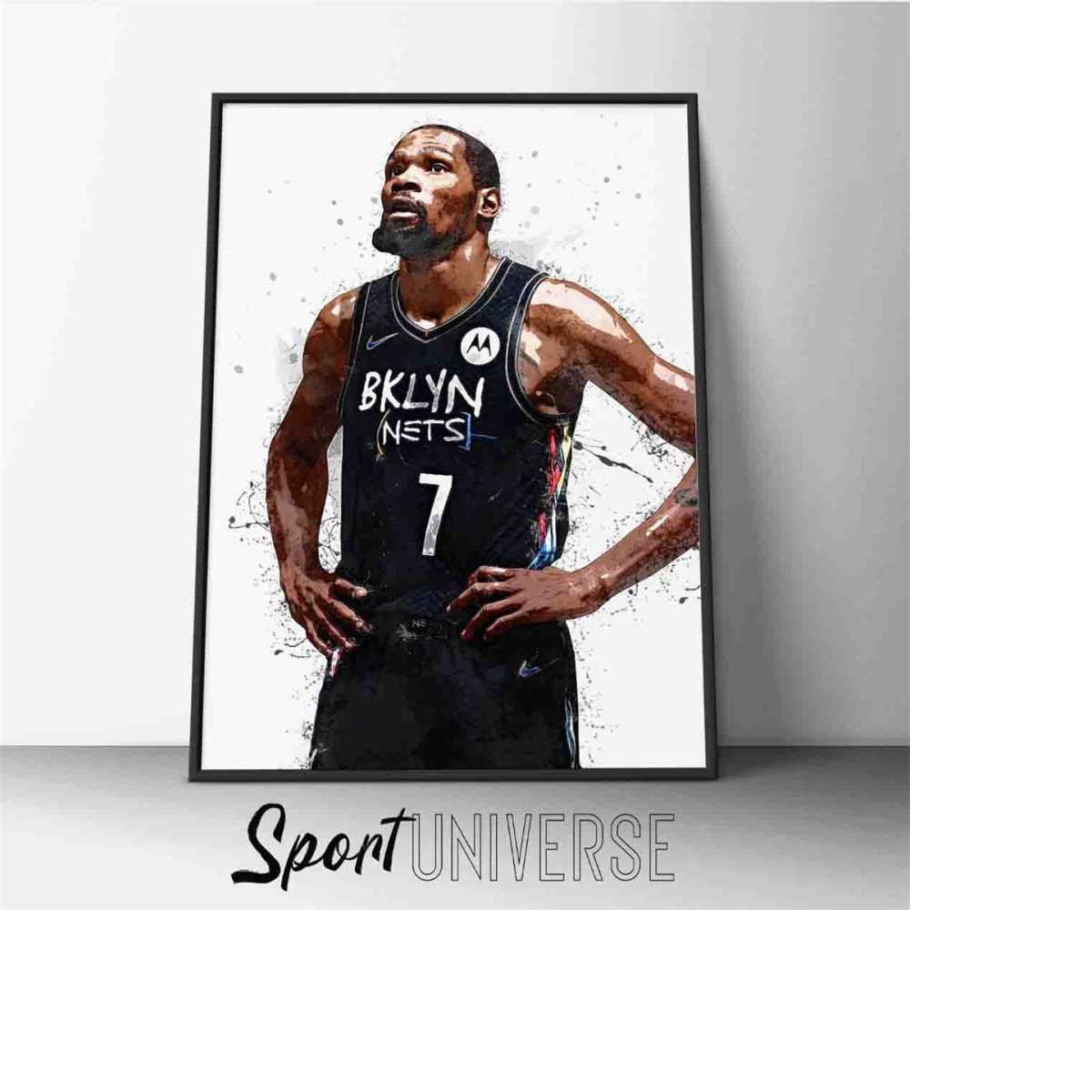 Kevin Durant poster Kevin Durant canvas print Brooklyn | Inspire Uplift