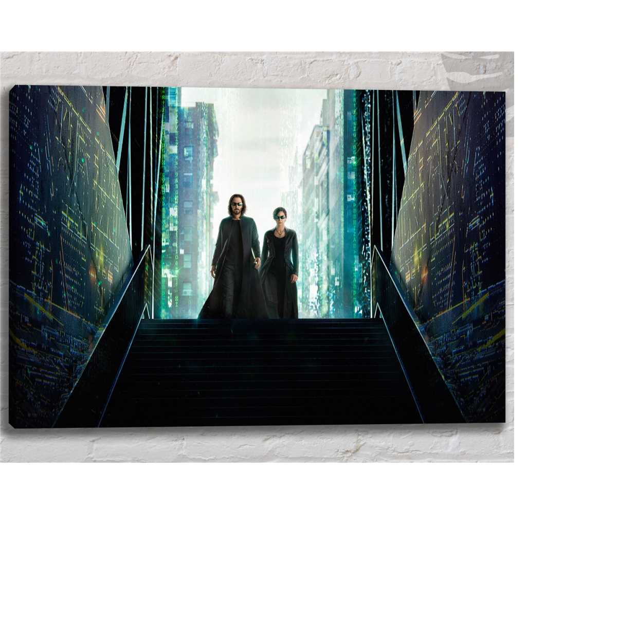 The Matrix Poster Print Canvas Concept Art | | Inspire Uplift
