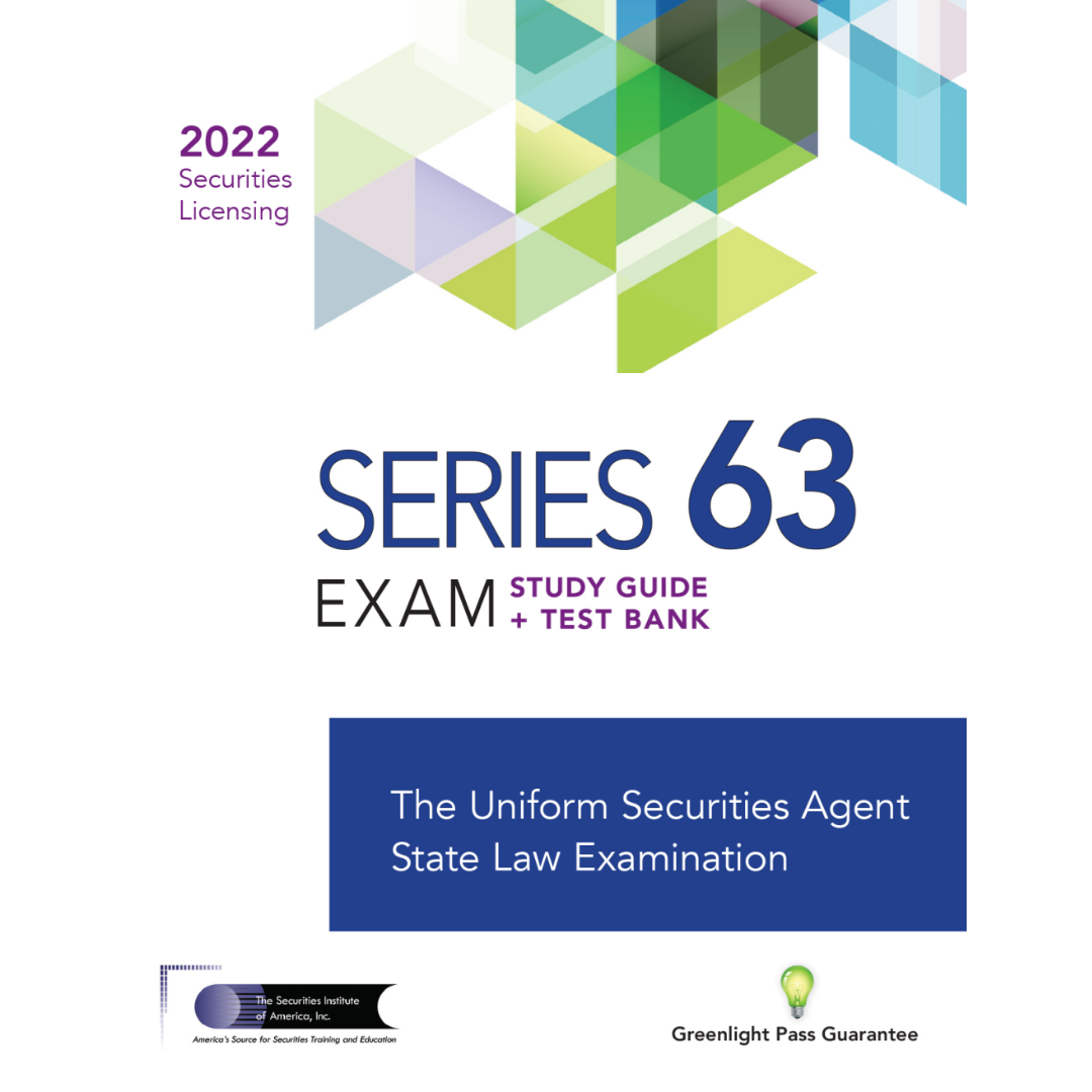 Series 63 Exam Study Guide 2022 Test Bank | Inspire Uplift