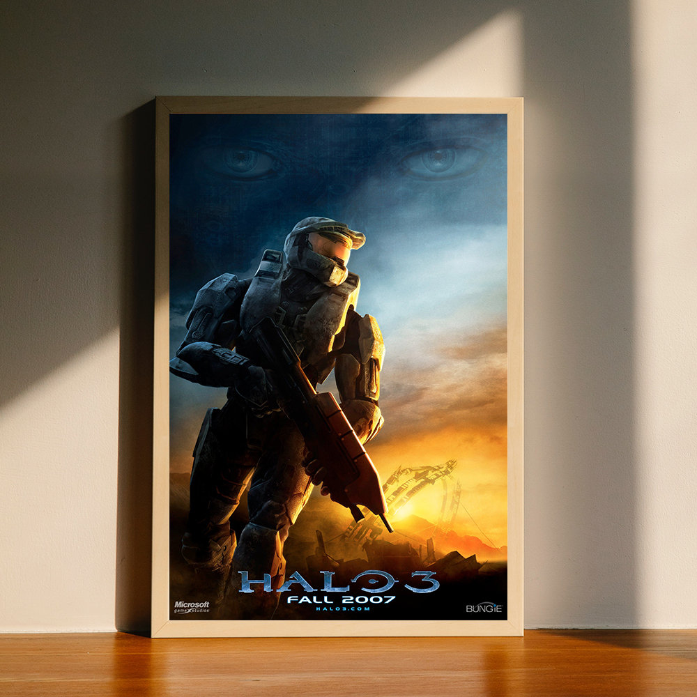 Halo 3 Movie art Canvas Poster, Wall Art Decor, Home Decor, | Inspire ...