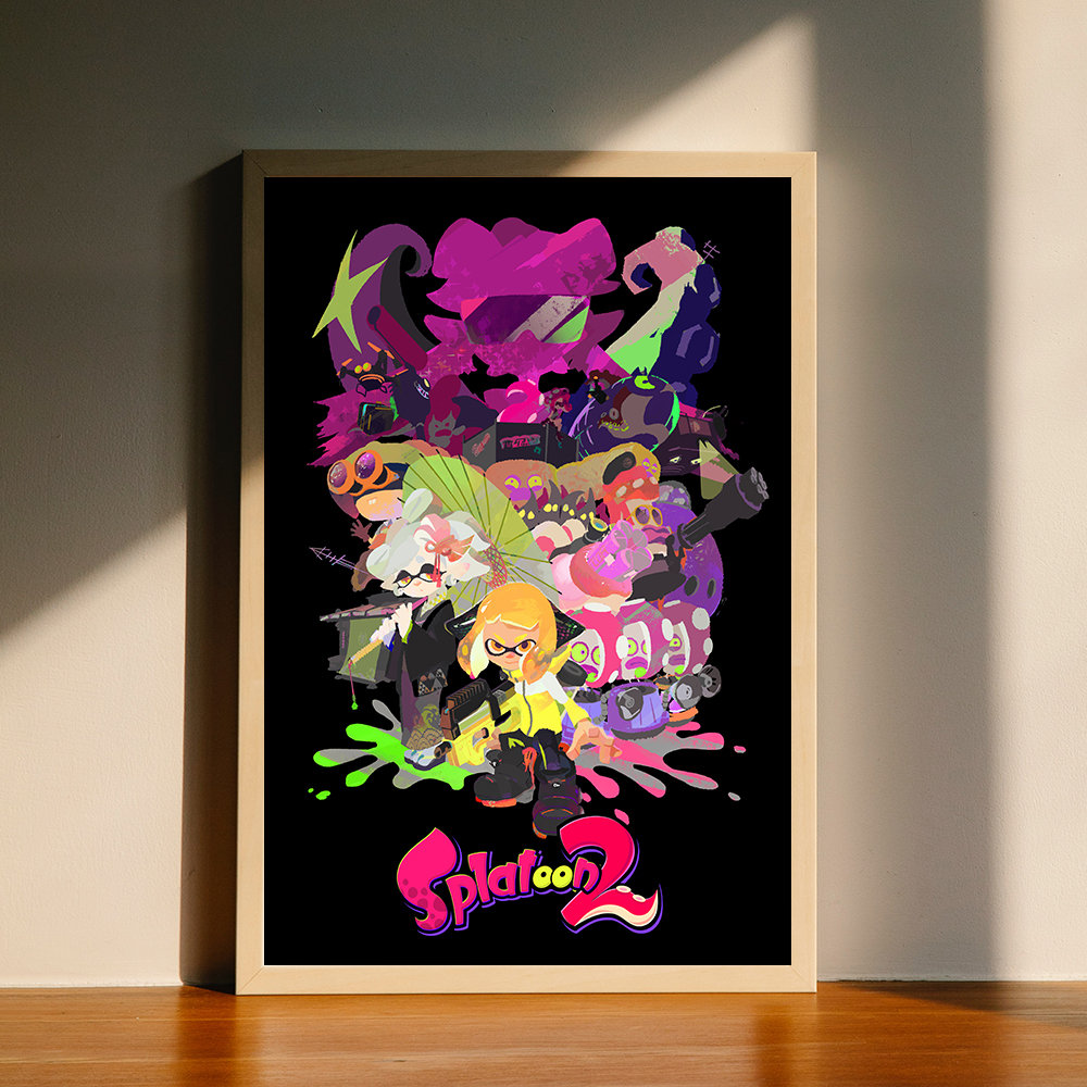 Splatoon 2 Nintendo Game Canvas Poster, Wall Art Decor, Home | Inspire ...
