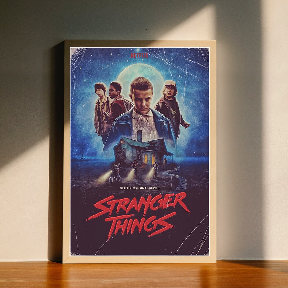 Stranger Things Season 1 Movie Canvas Poster, Wall Art Deco | Inspire ...