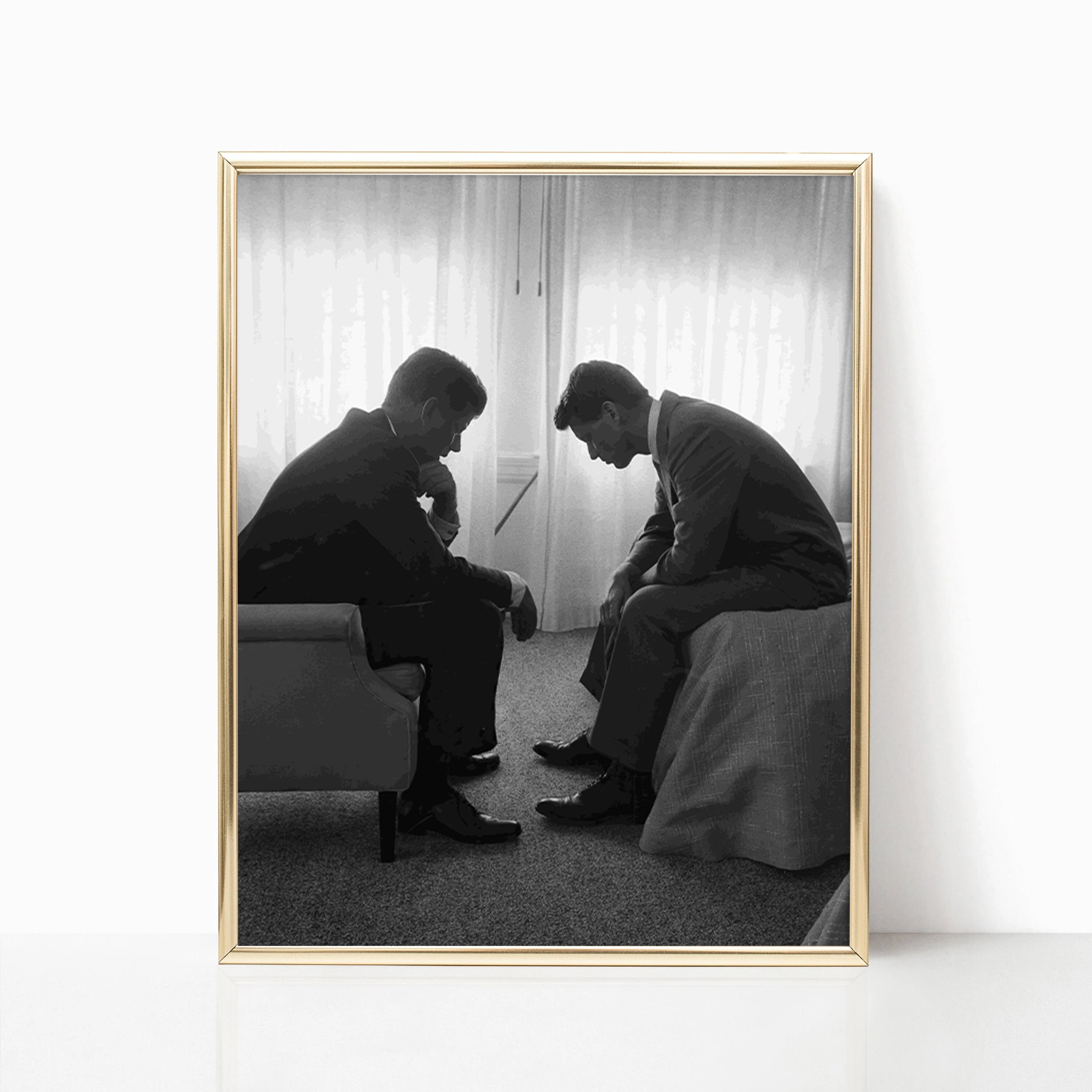 President John F. Kennedy with his Brother Robert Kennedy Po | Inspire ...
