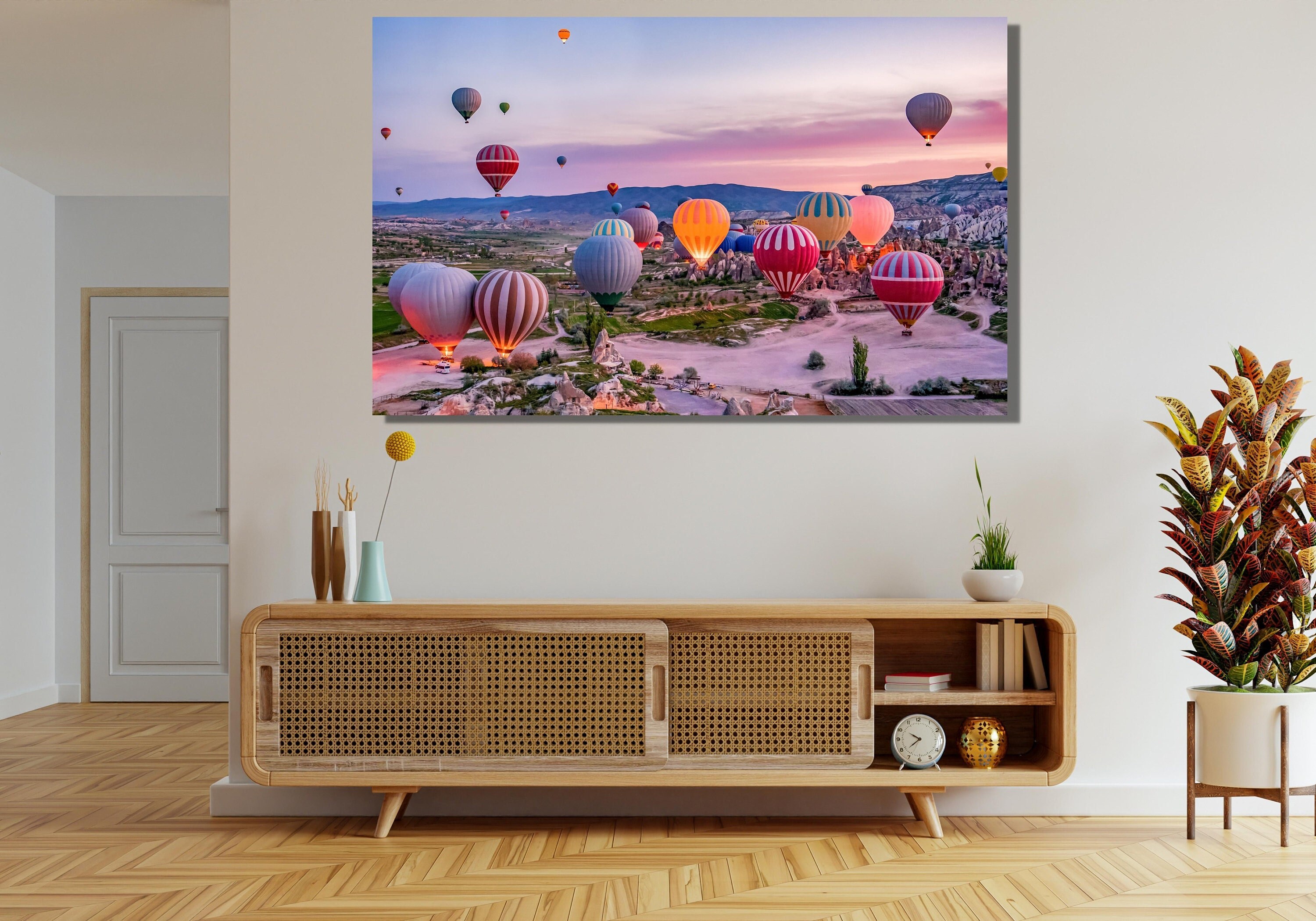 Cappadocia View Ready To Hang Canvas,Cappadocia Air Balloon, - Inspire ...
