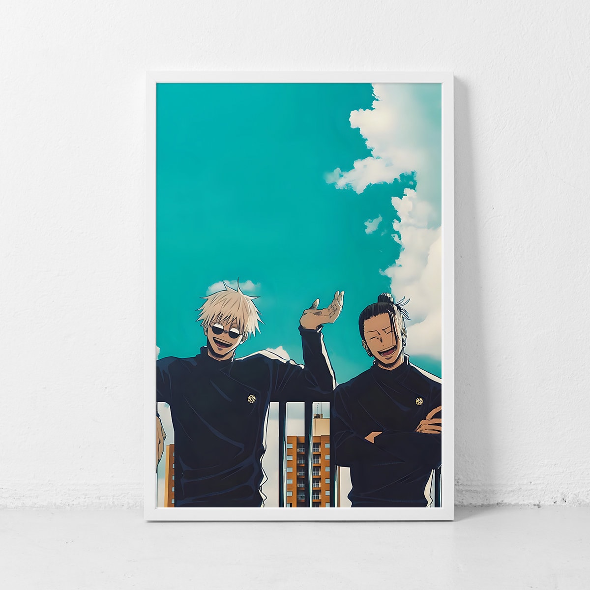 Gojo and Geto Anime Movie Poster Classic Retro Rock Vintage | Inspire ...