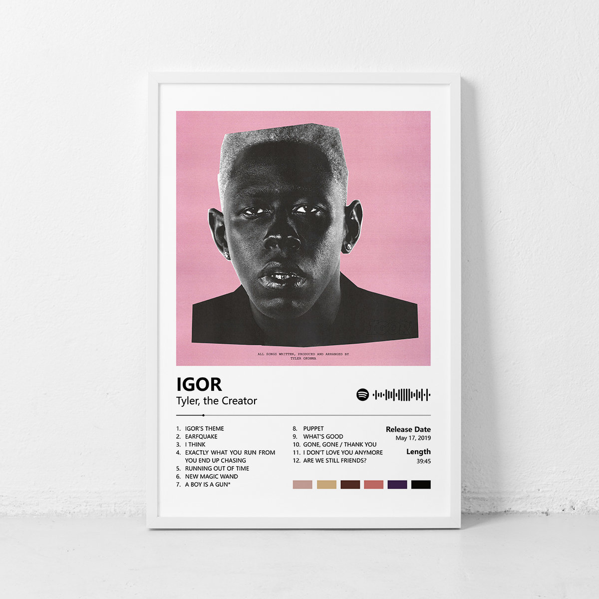 IGOR Tyler, the Creator Album poster, Music Poster, Custom - Inspire Uplift