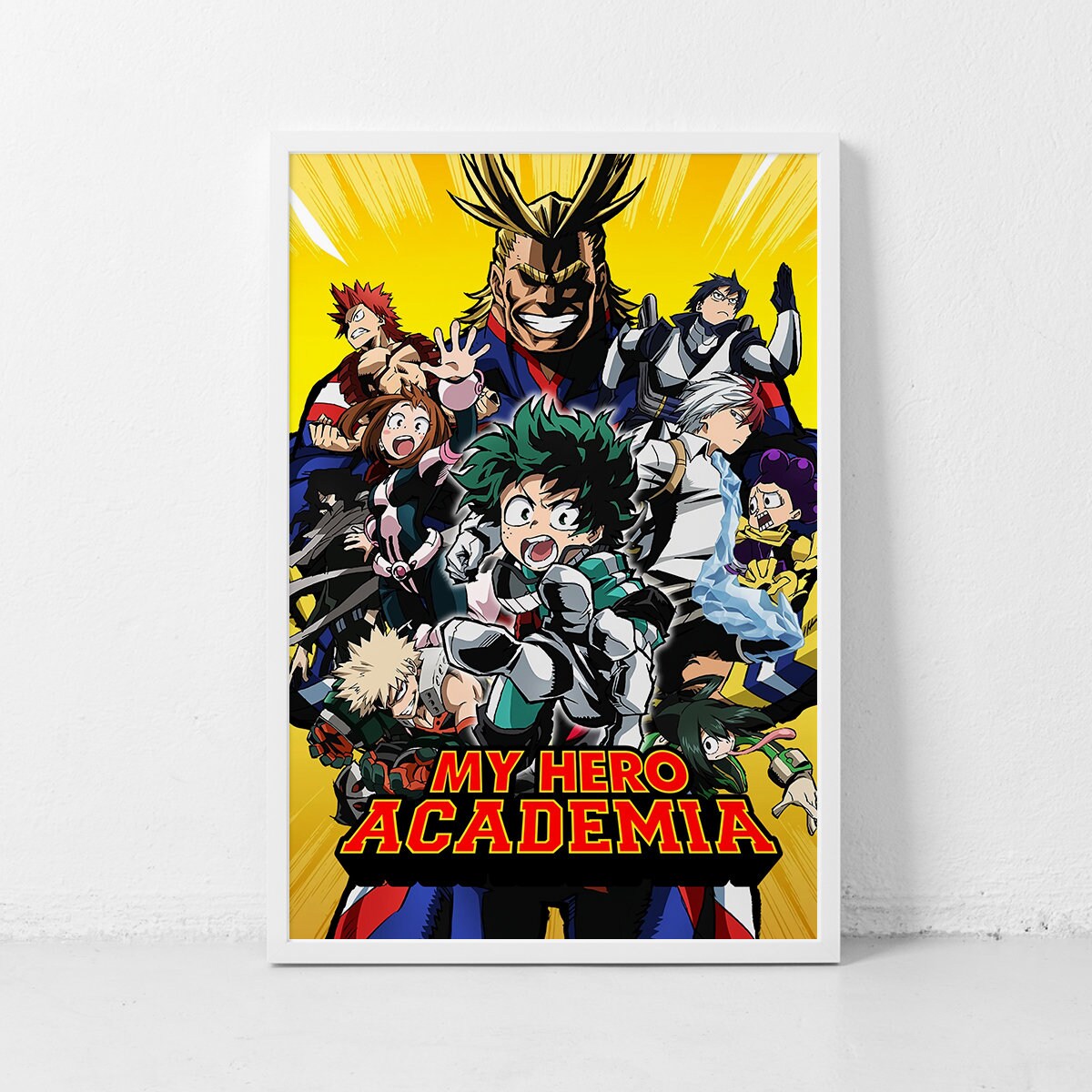 My Hero Academia Anime Movie Poster Classic Retro Rock Vinta | Inspire ...