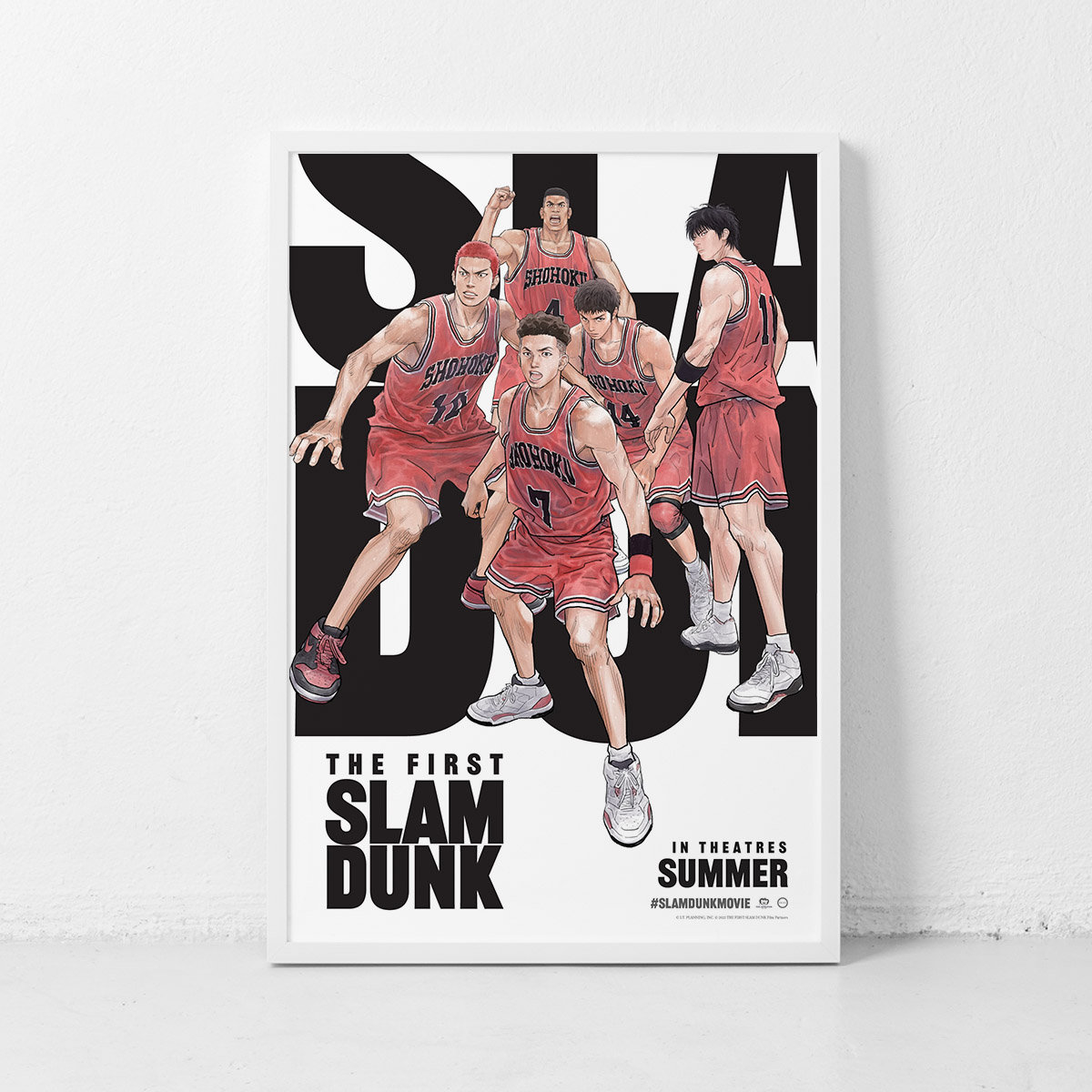 The First Slam Dunk Anime Movie Poster Classic Retro Rock Vi - Inspire ...
