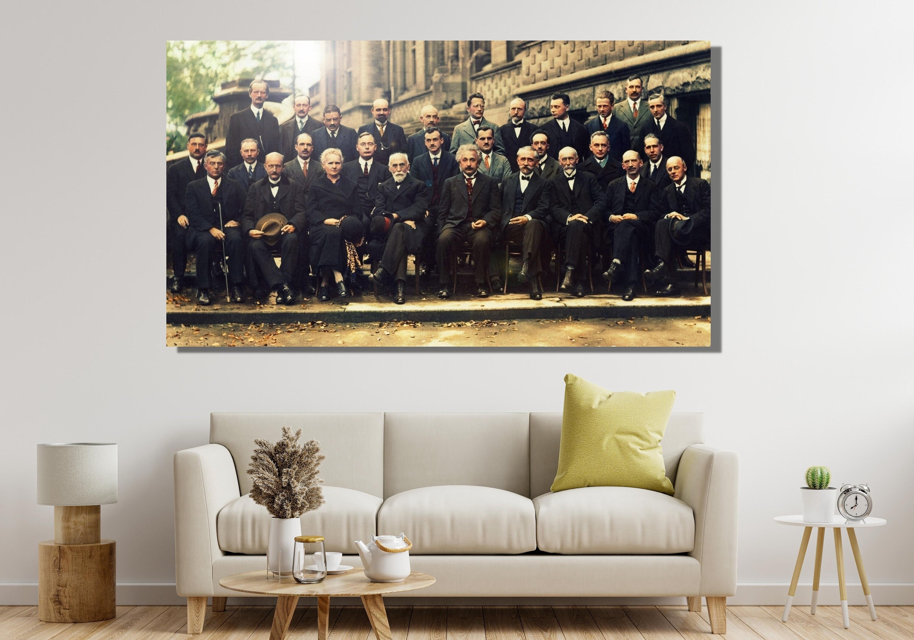 Solvay Conference 1927 Ready To Hang Canvas,Vintage Physics | Inspire ...