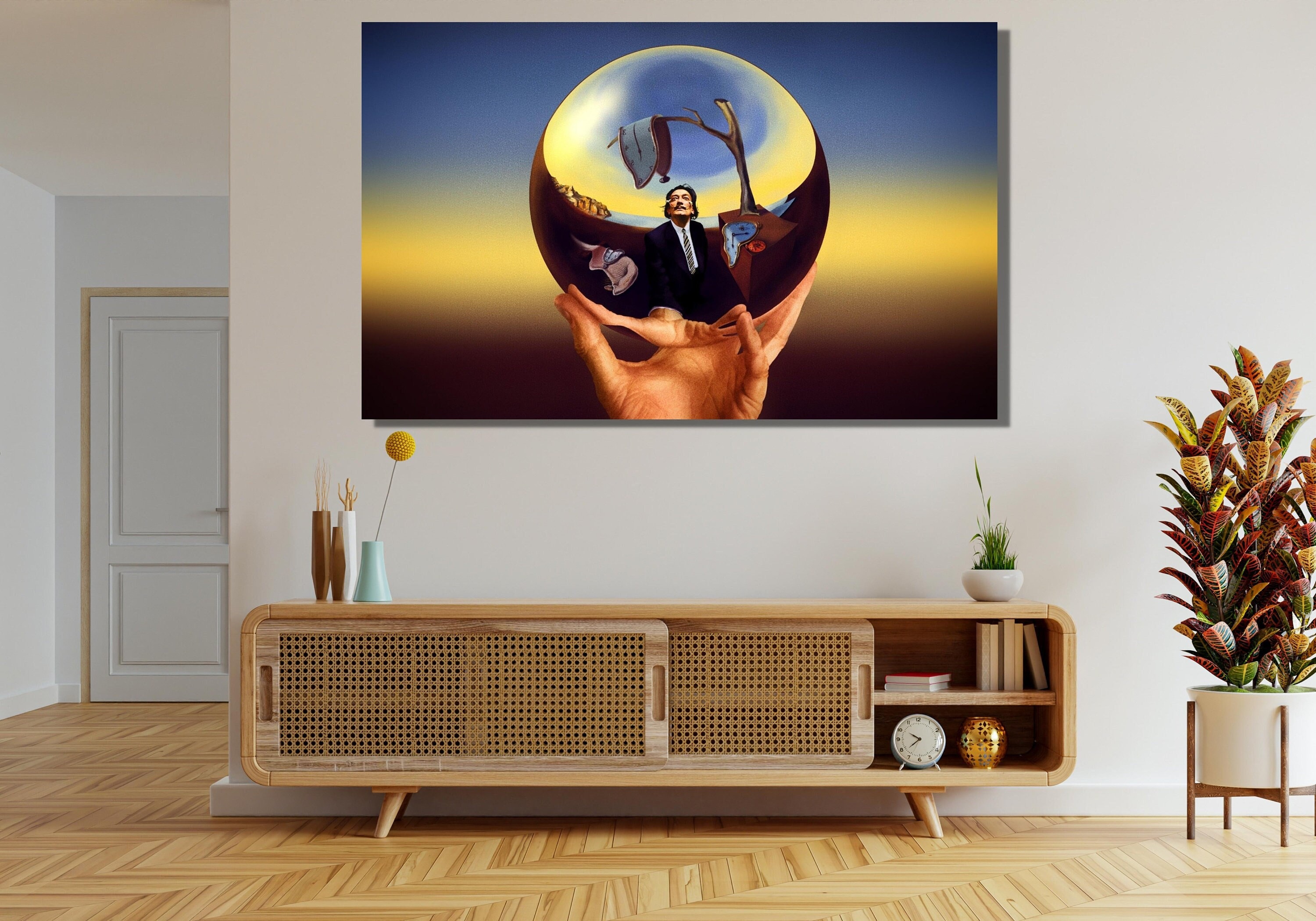 Salvador Dali's World Ready To Hang Canvas,Dali Printable,Da | Inspire ...