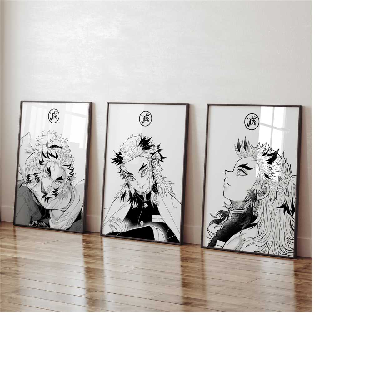 Demon Slayer Posters 3 Piece of Rengoku Set - Inspire Uplift