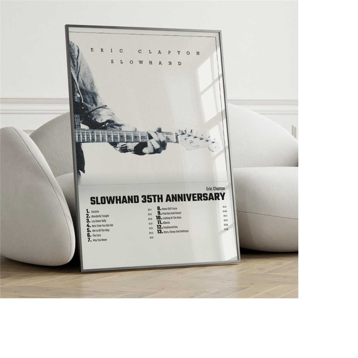 Eric Clapton - Slowhand 35th Anniversary Album Cover - Inspire Uplift