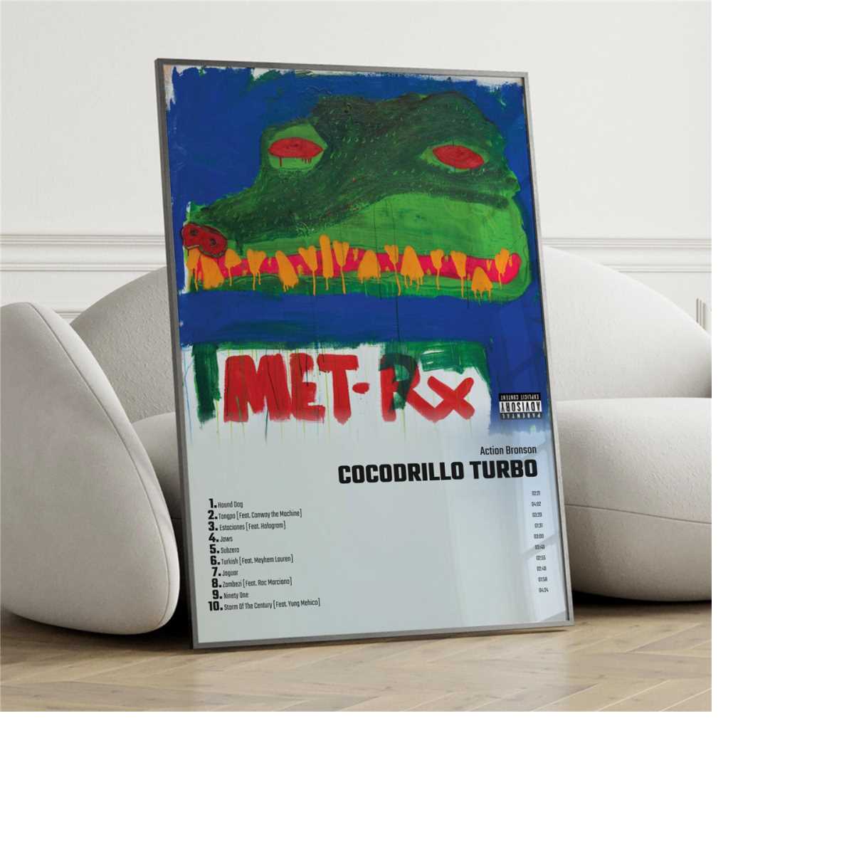 Action Bronson - Cocodrillo Turbo Album Cover Poster - Inspire Uplift