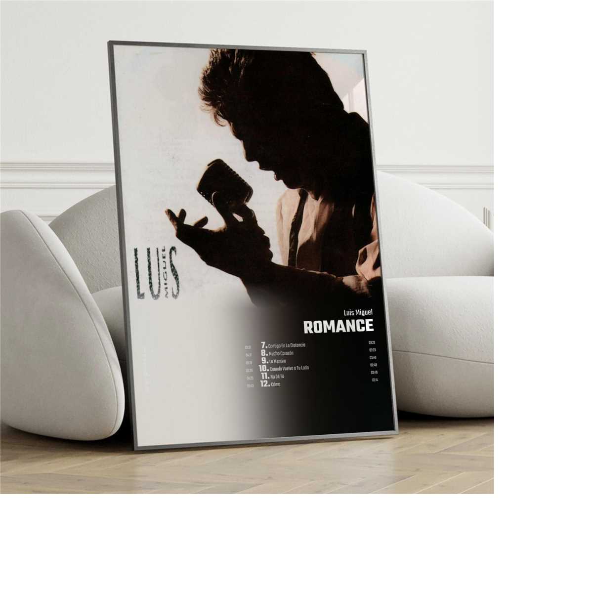 Luis Miguel - Romance Album Cover Poster Wall | Inspire Uplift