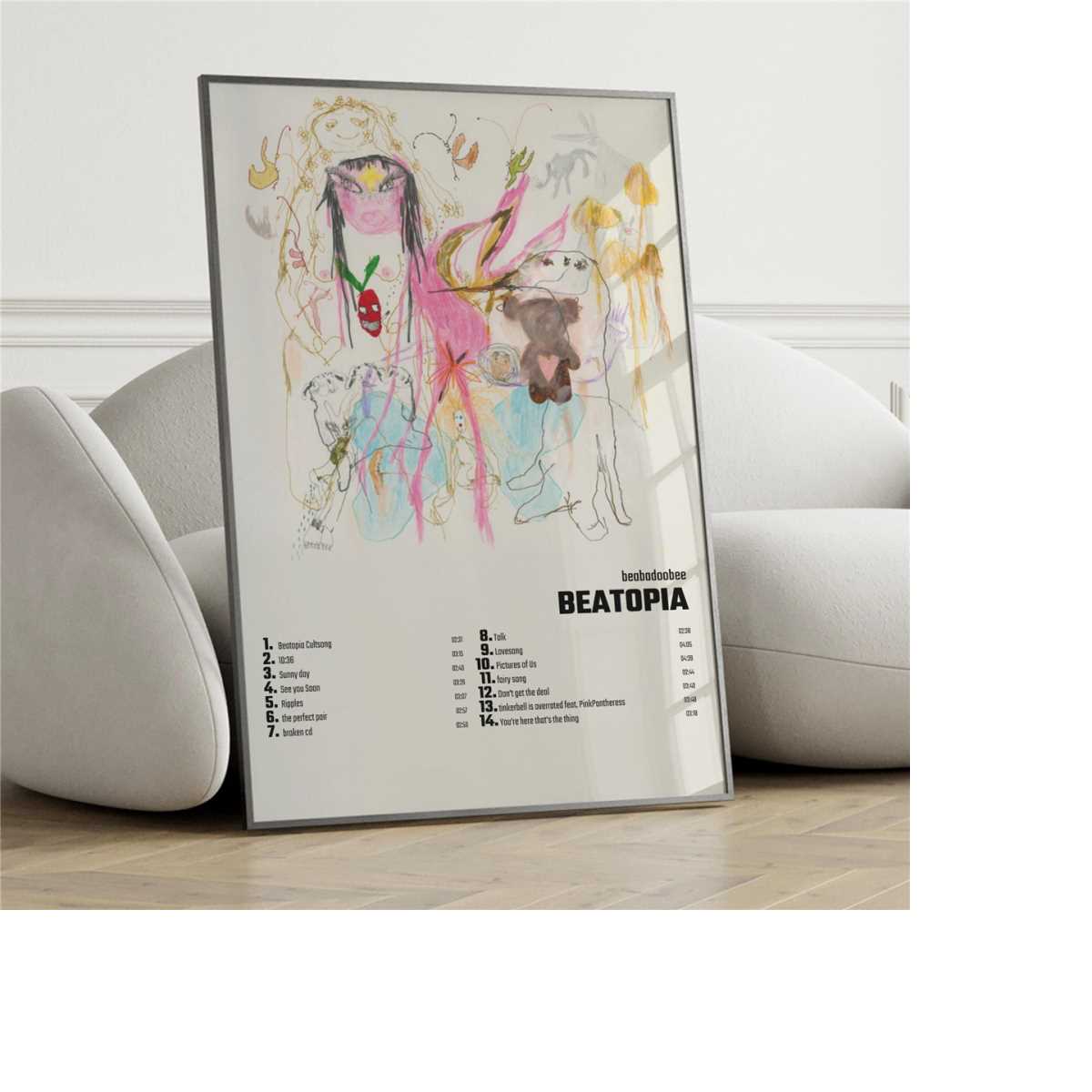 Beabadoobee - Beatopia Album Cover Poster Wall Art, | Inspire Uplift