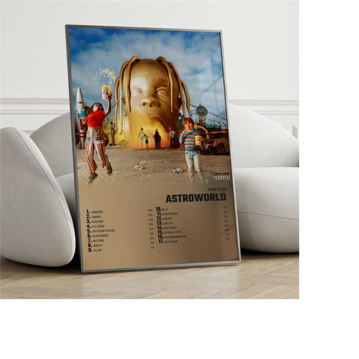 Travis Scott - Astroworld Album Cover Poster Wall | Inspire Uplift