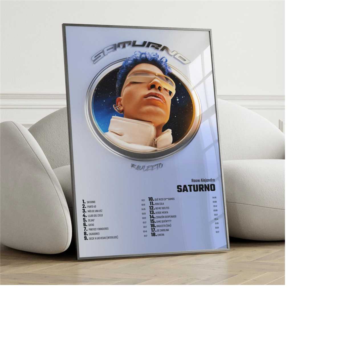 Rauw Alejandro - Saturno Album Cover Poster Wall | Inspire Uplift