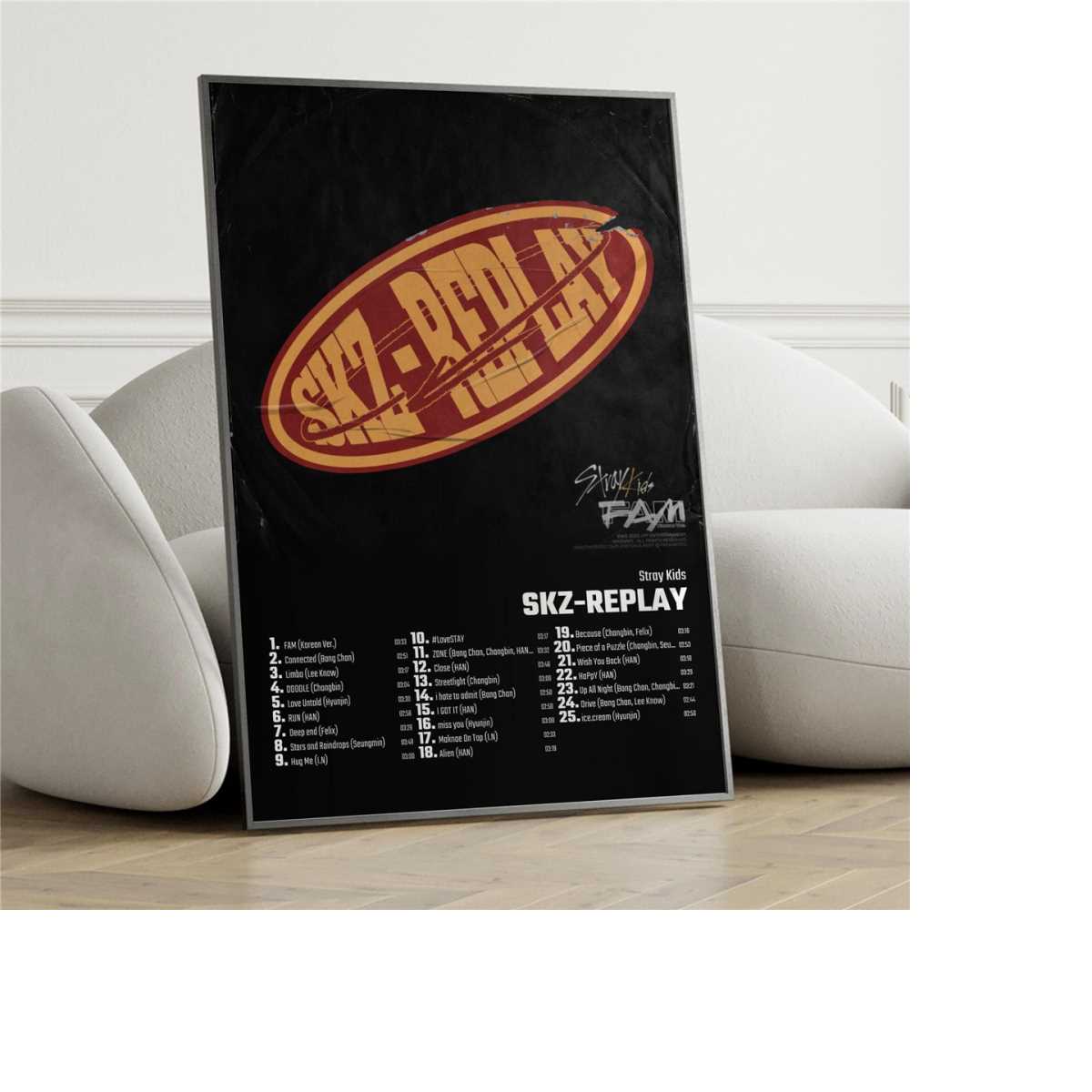 Stray Kids - Skz-replay Album Cover Poster Wall | Inspire Uplift