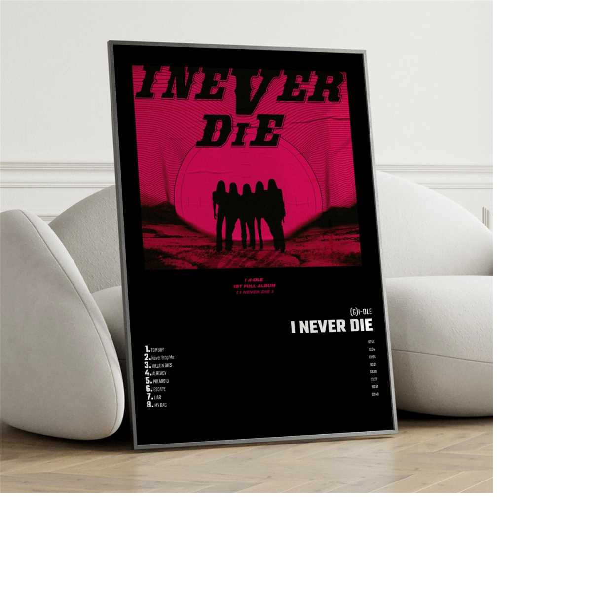 g)i-dle - I Never Die Album Cover Poster, | Inspire Uplift