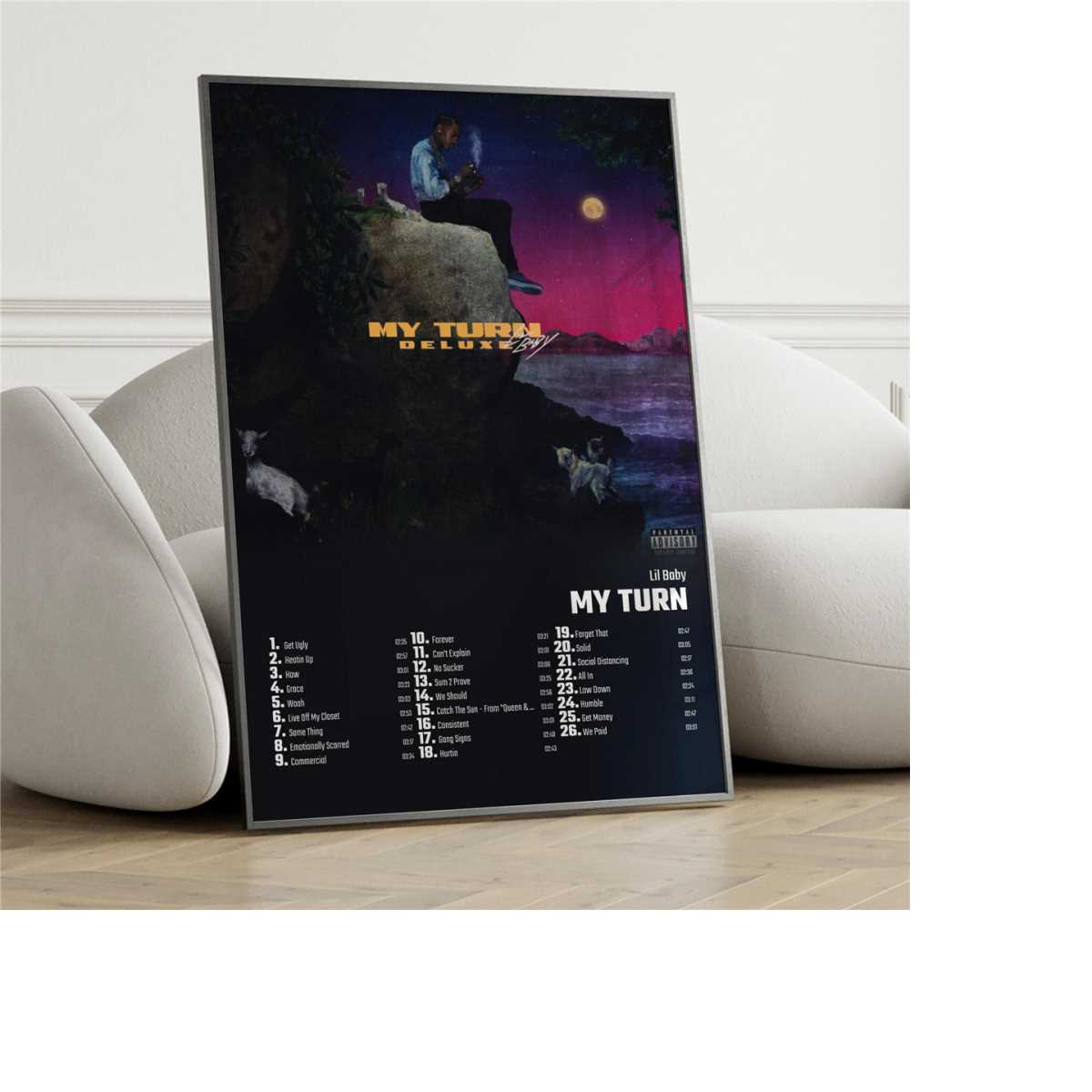 Lil Baby - My Turn Album Cover Poster | Inspire Uplift