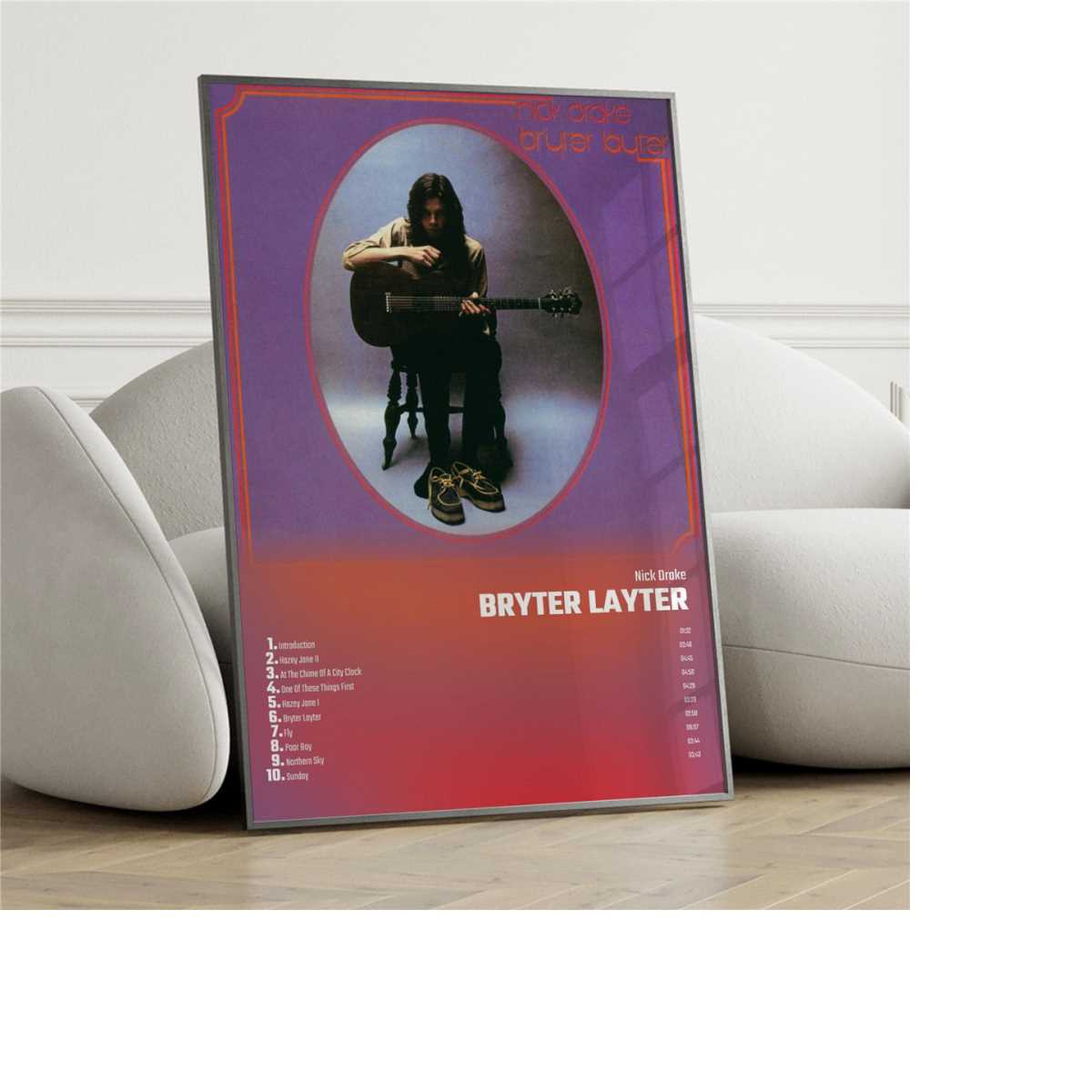 Nick Drake - Bryter Layter Album Cover Poster | Inspire Uplift