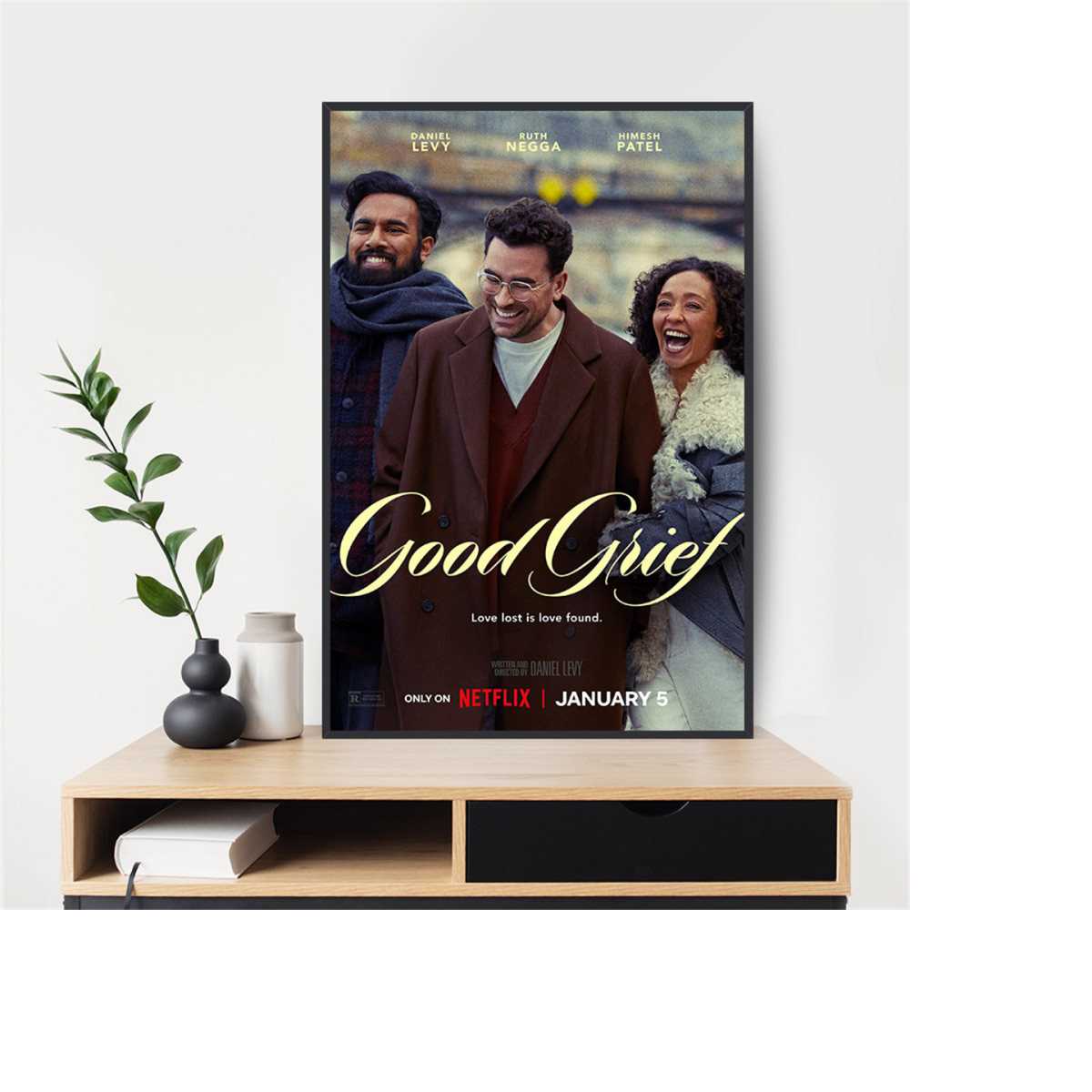Good Grief 2024 Movie Poster Film Wall Art | Inspire Uplift
