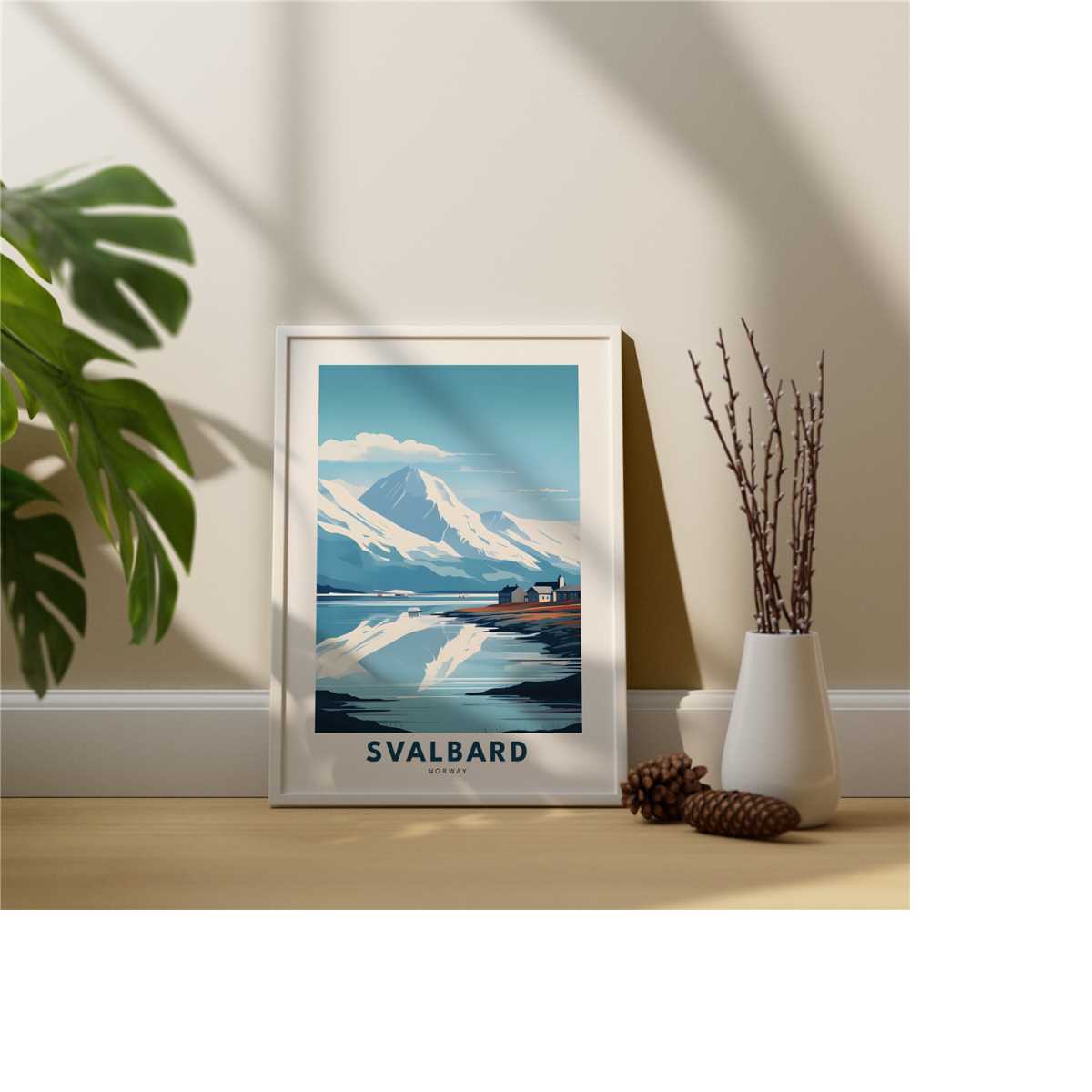 Svalbard Wall Art Print - Norway Travel Print | Inspire Uplift