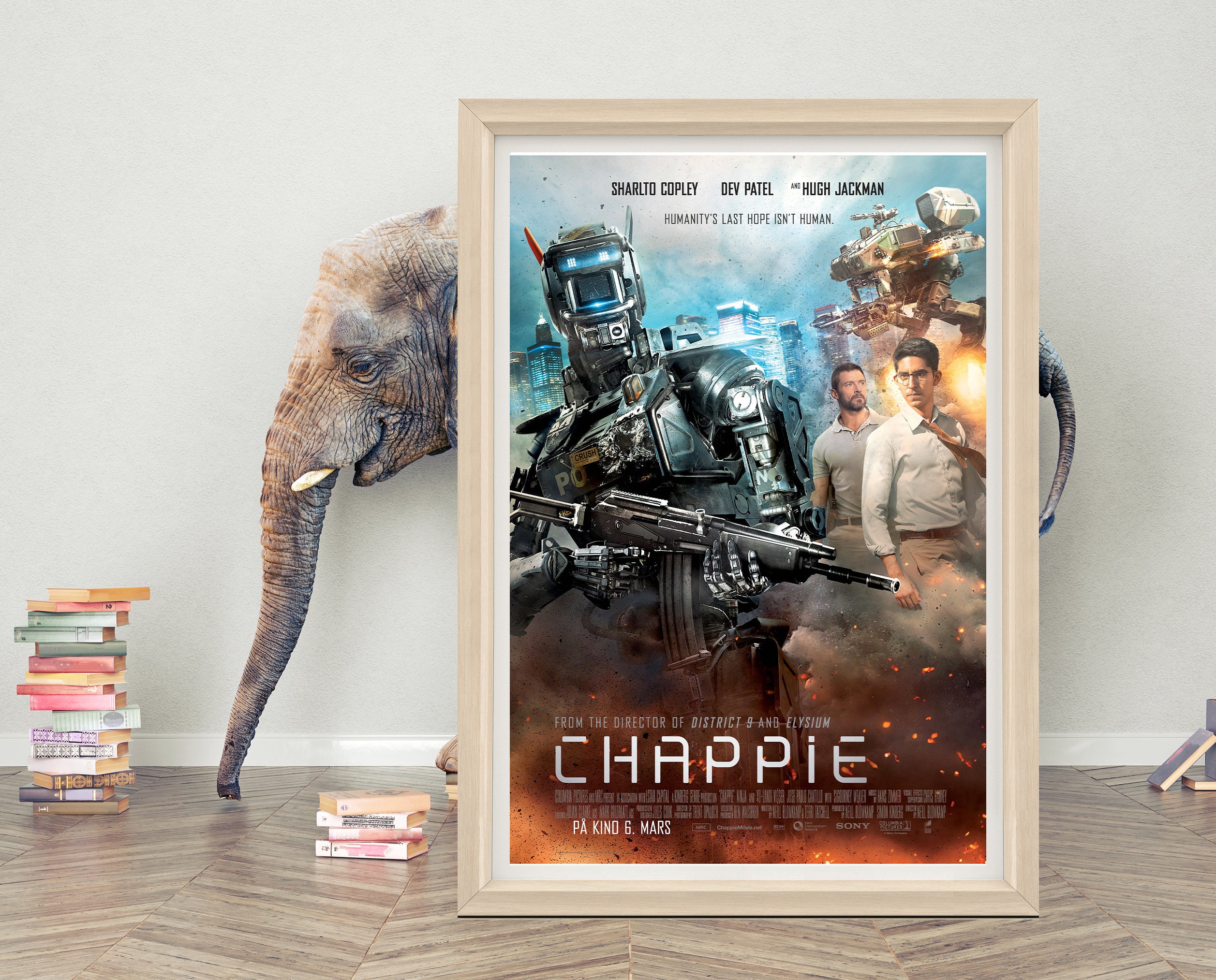 Chappie (2015) Movie Poster Wall Art 2023 Minimalist Movie | Inspire Uplift