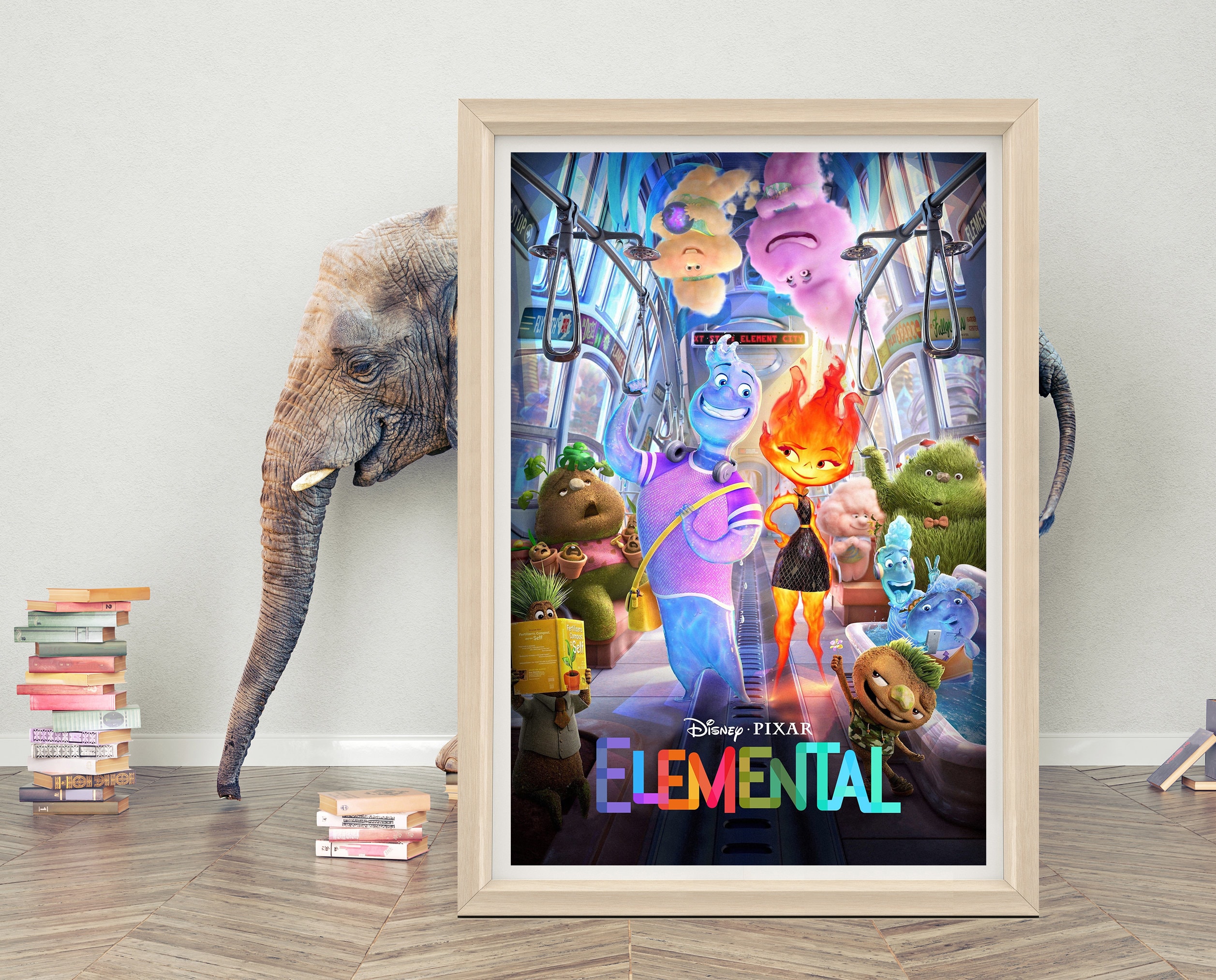 Elemental Movie Poster Wall Art 2023 Movie Poster High Qua | Inspire Uplift