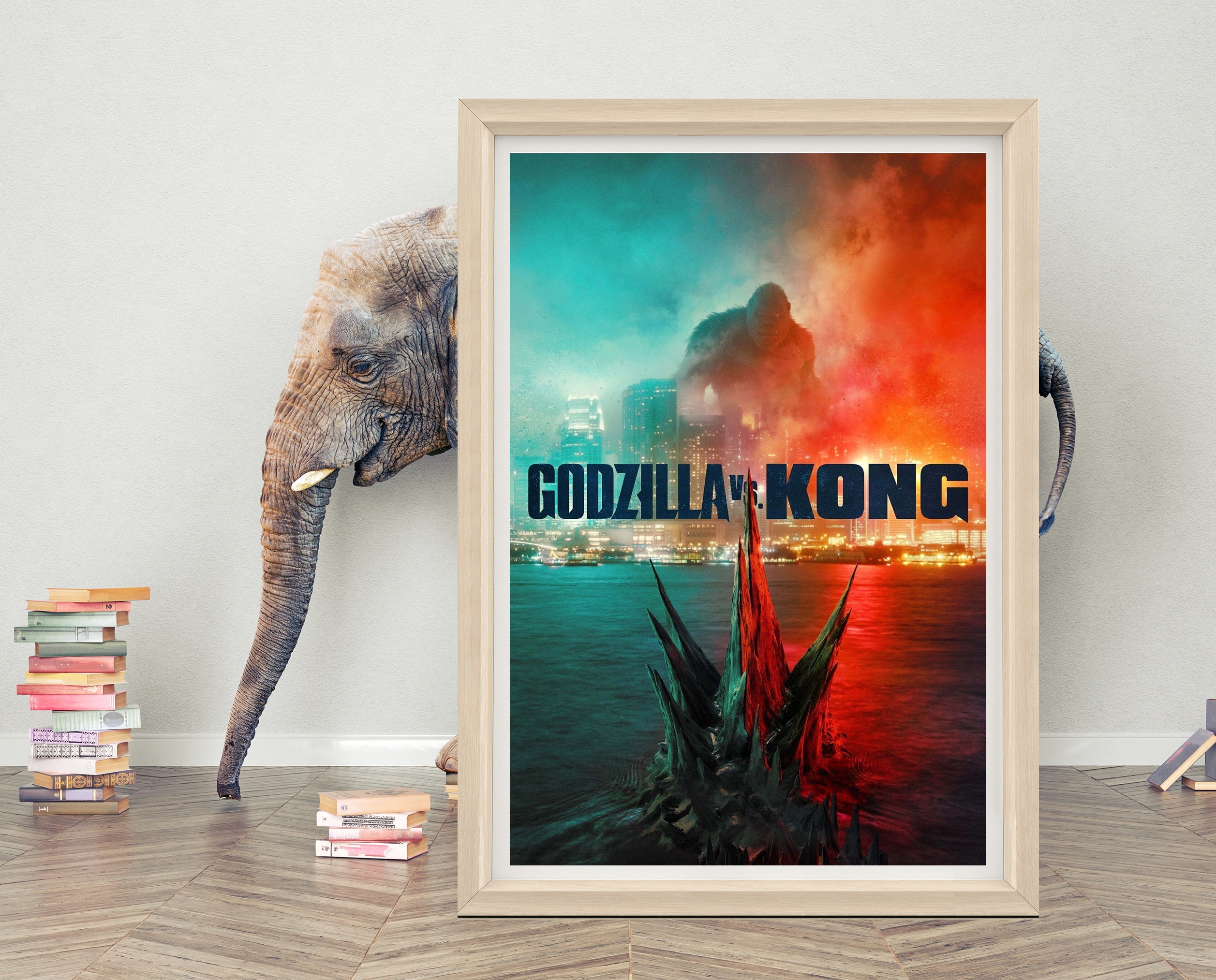 Godzilla vs. Kong Movie Poster 2023 Movie Poster High Qual | Inspire Uplift
