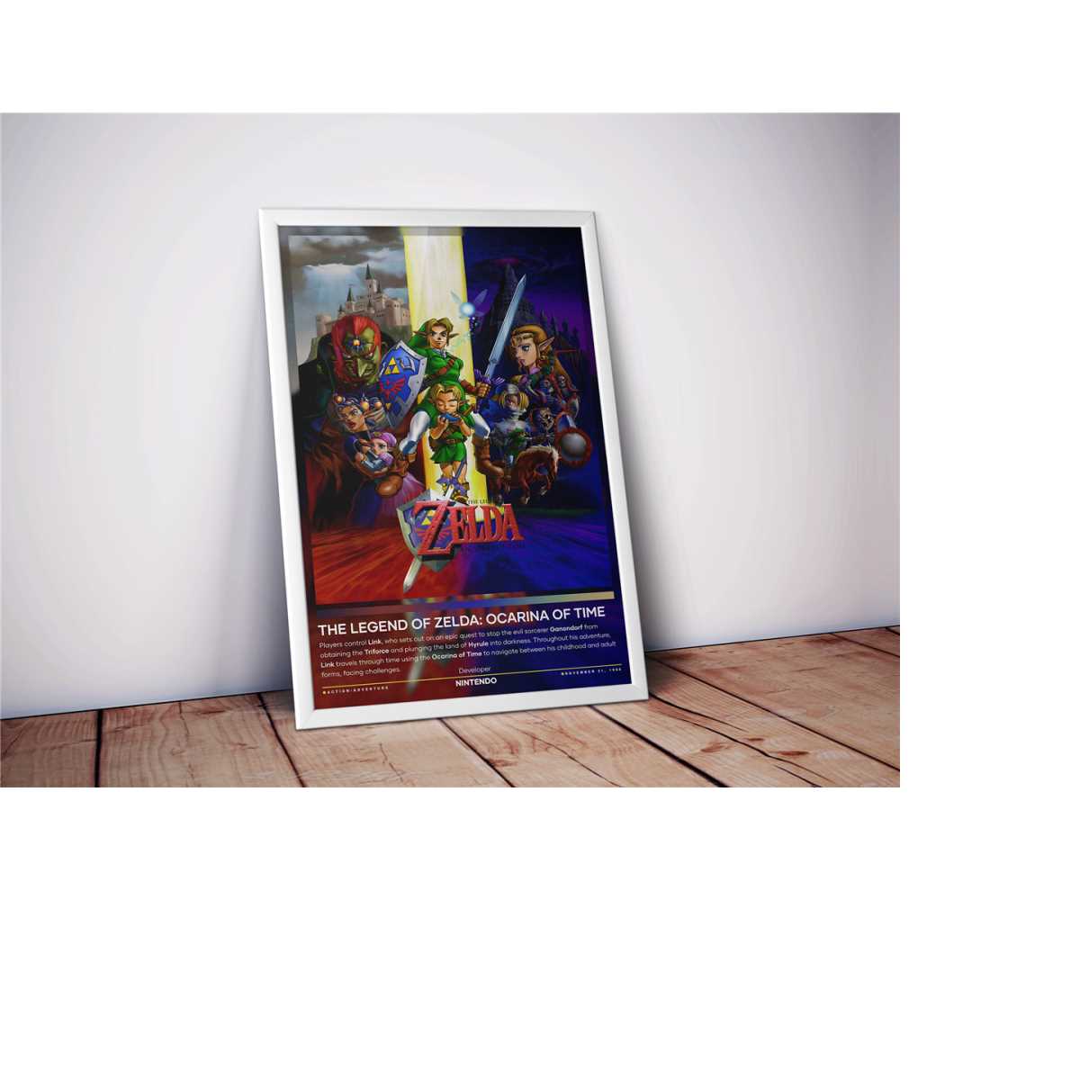 The Legend of Zelda: Ocarina of Time Poster, | Inspire Uplift