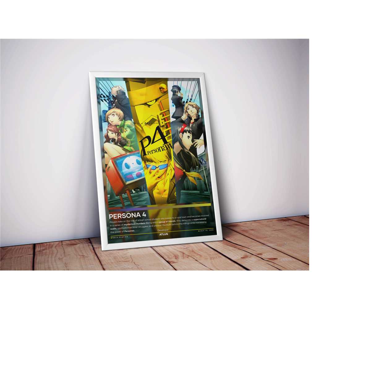 Persona 4 Poster, Gaming Posters, 4 Colors, Video | Inspire Uplift